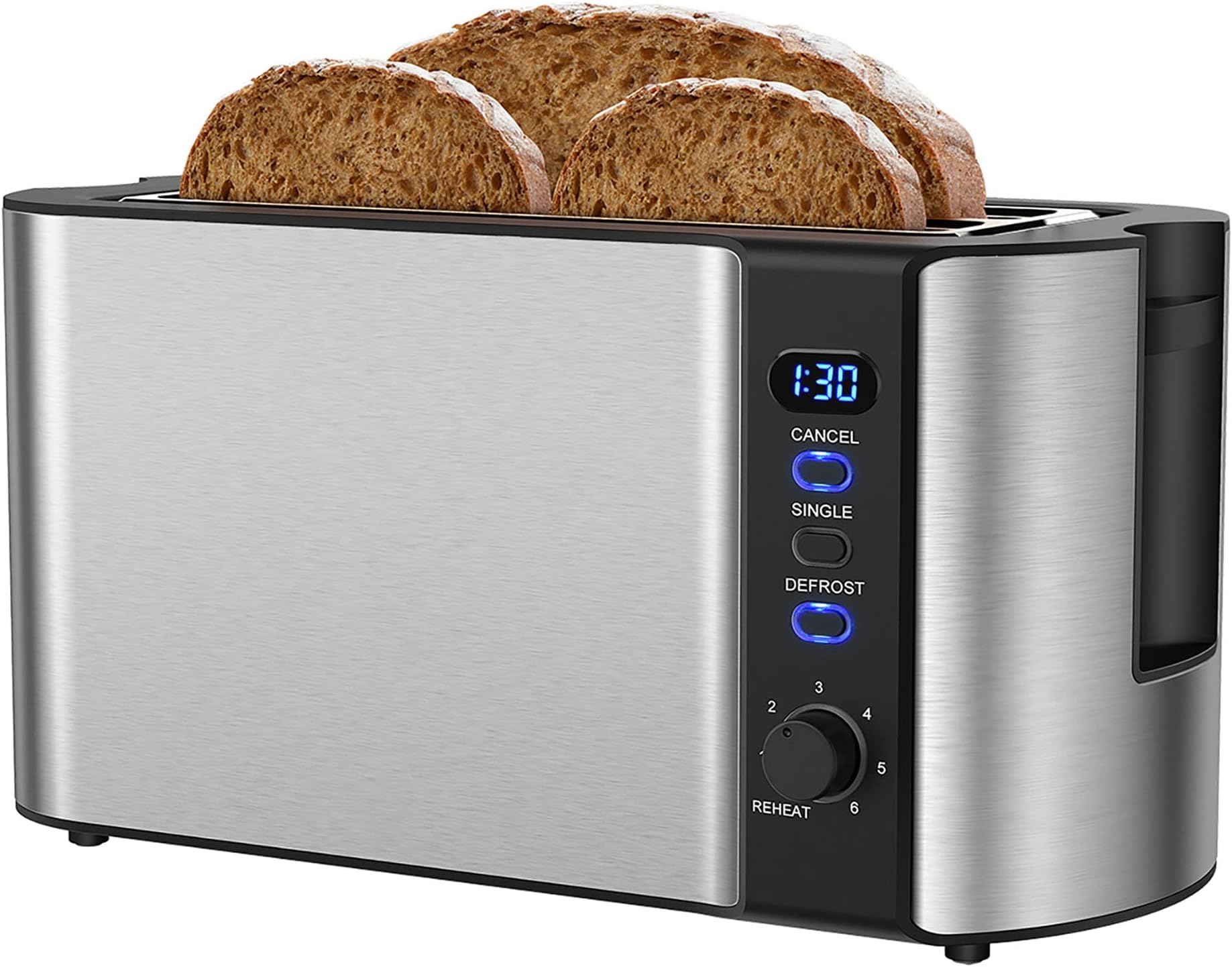 Amazon.com: Spectriva Toaster 4 Slice Long Slot, Easy-To-Read LED ...