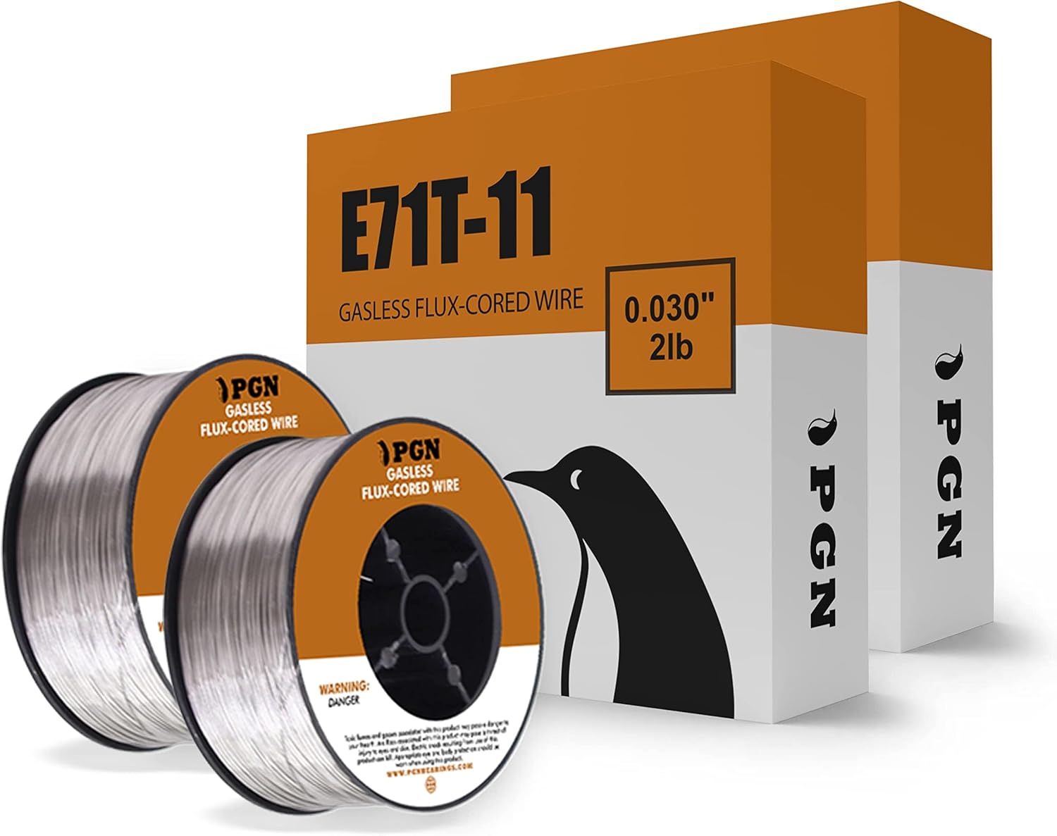 (2 Spools) PGN Flux Core MIG Wire - E71T-11-0.030 Inch, 2 Pound Spool ...