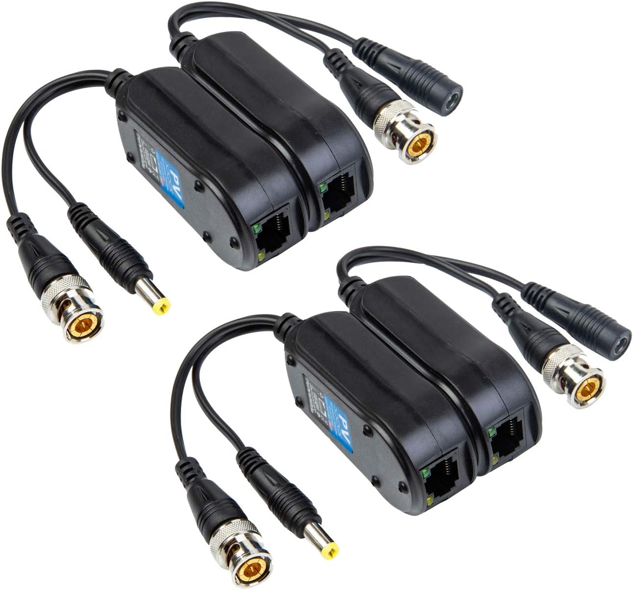 Amazon.com : Igreeman 4 Pair Passive Video Balun BNC to RJ45 Adapter ...