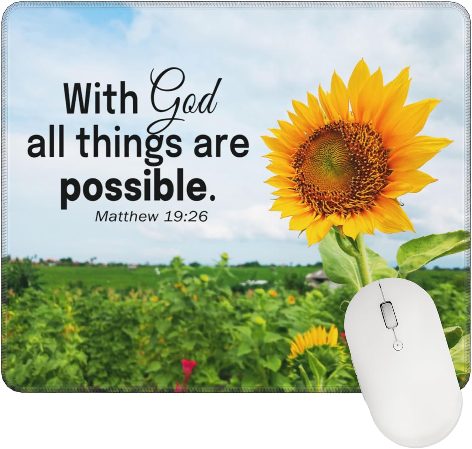 Amazon.com: Pecfamly Inspirational Mouse Pad - Christian Mouse Pad ...