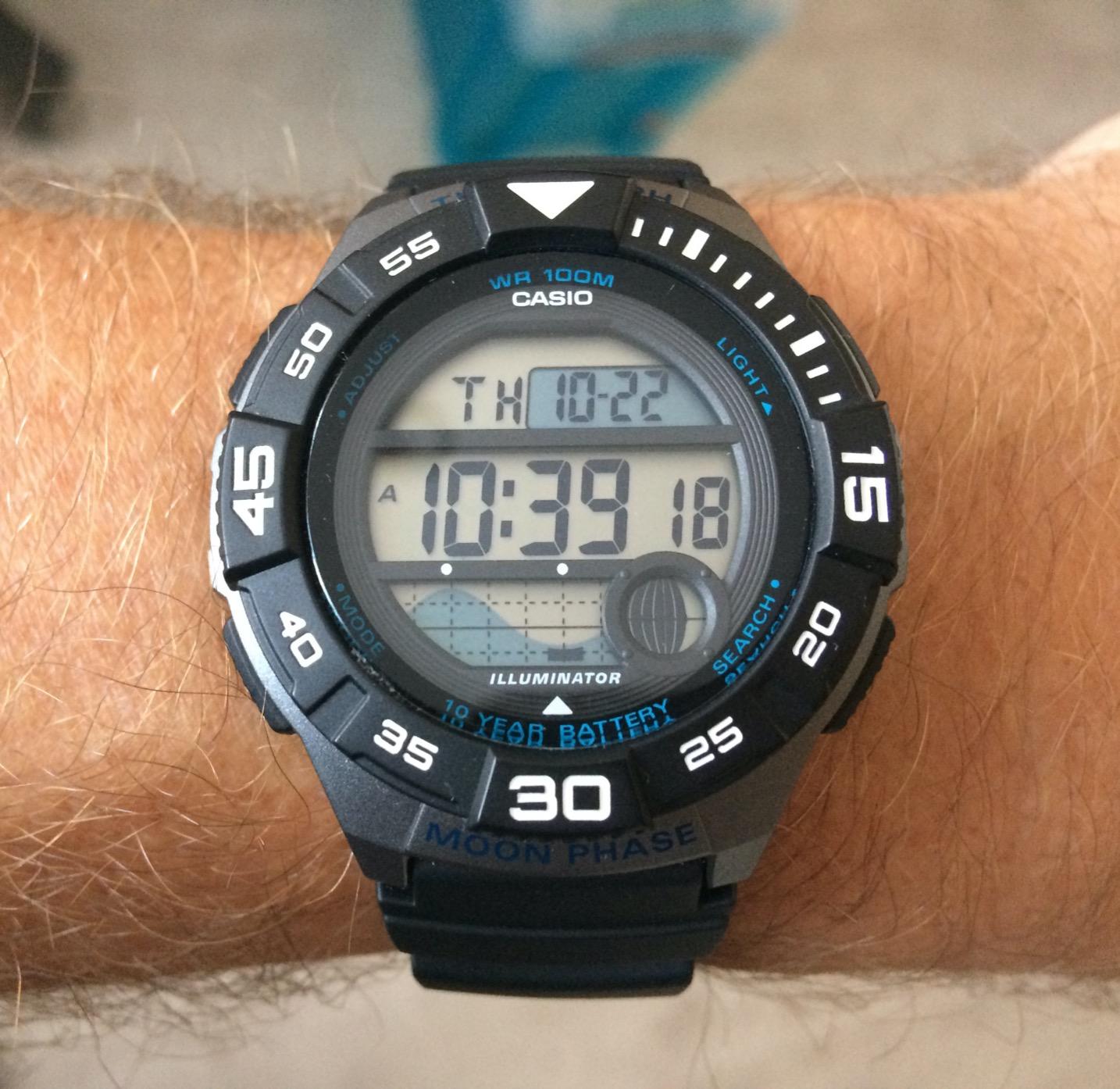 Casio Mens Digital Quartz Watch with Plastic Strap WS-1100H-4AVEF ...