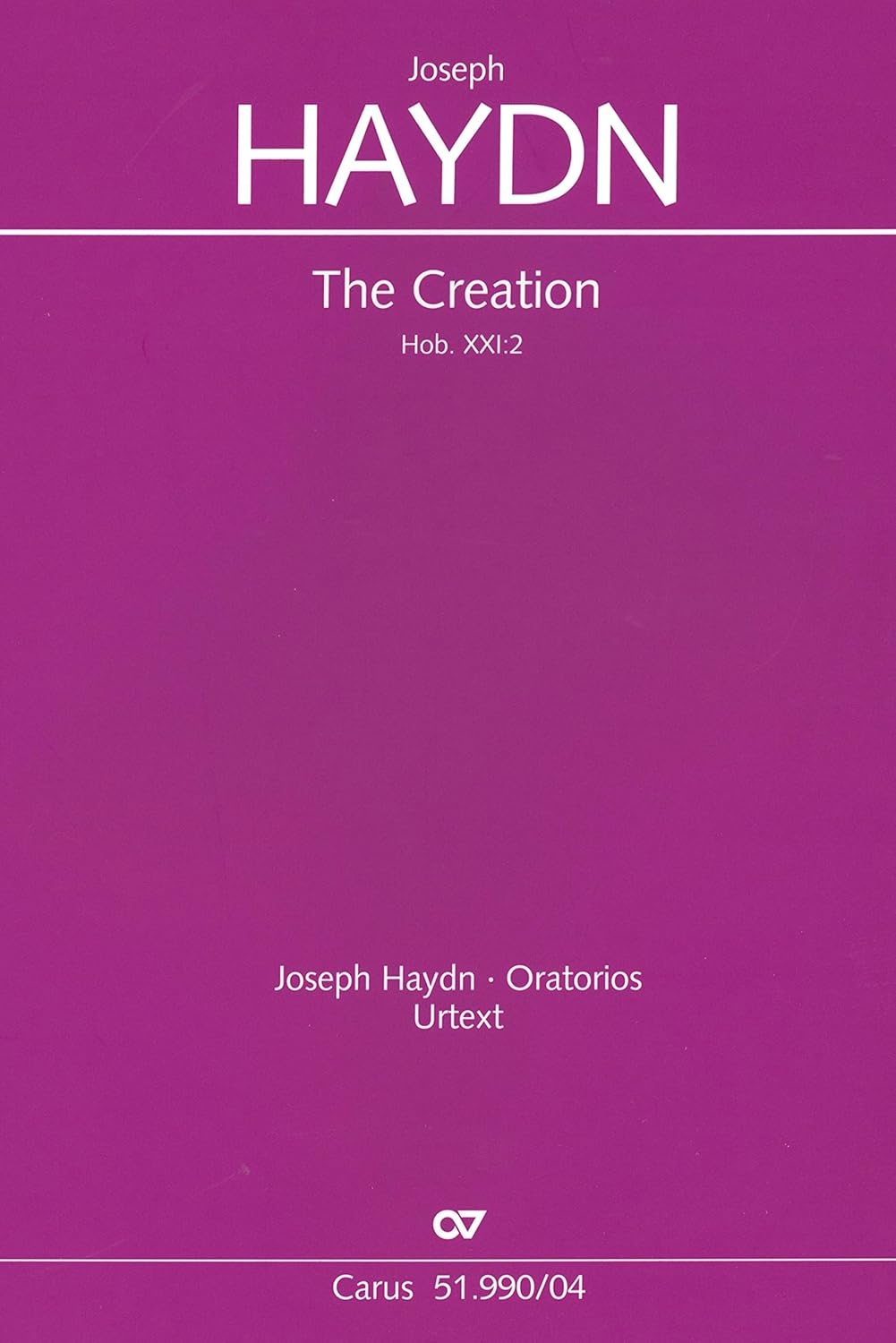 Haydn: The Creation, Hob. XXI:2 (Vocal Score – English): (Franz) Joseph ...