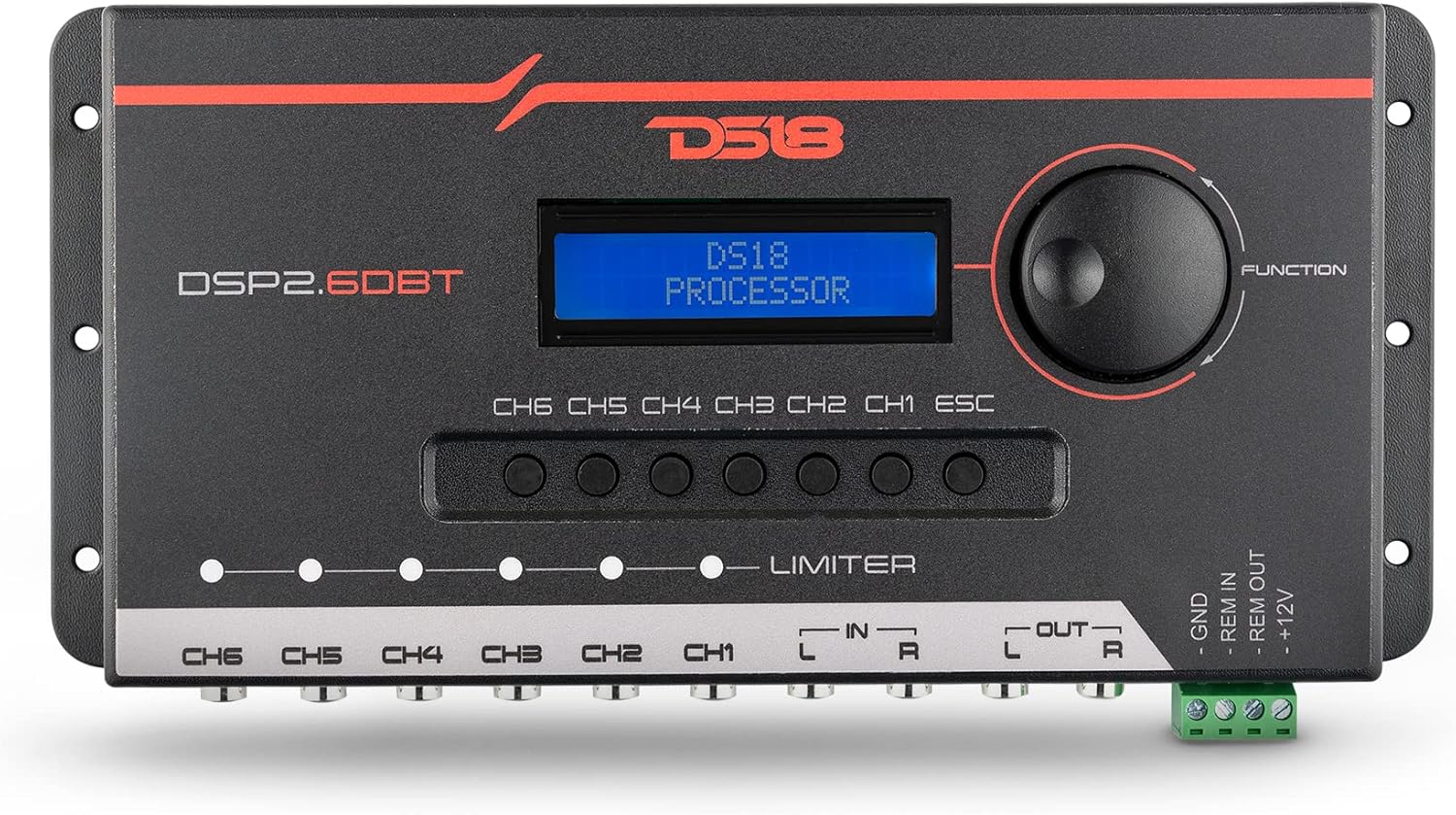 Amazon.com: DS18 DSP2.6DBT 2-Channel in and 6-Channel Out Digital Sound ...