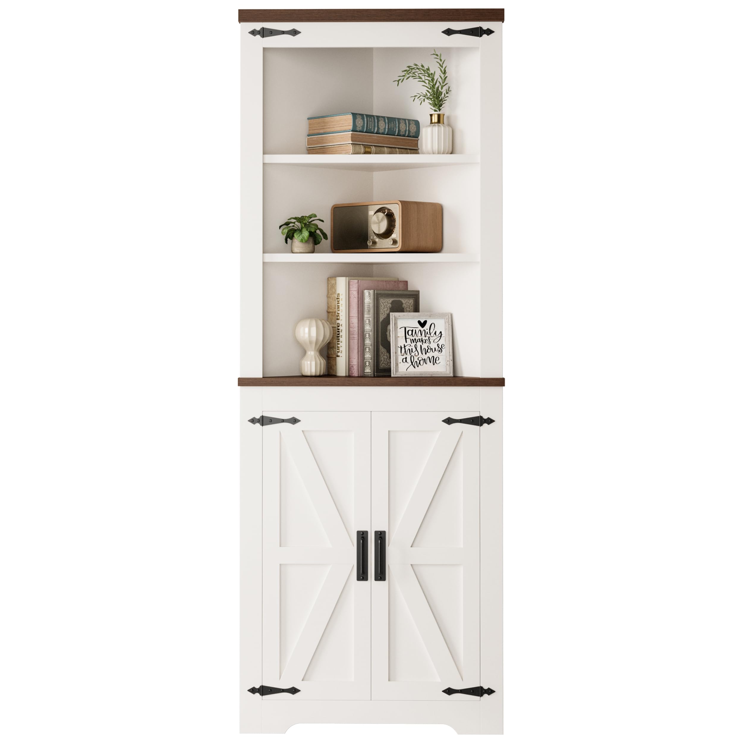 Amazon.com: IRONCK Corner Cabinet, 68'' Tall Corner Storage Cabinet ...