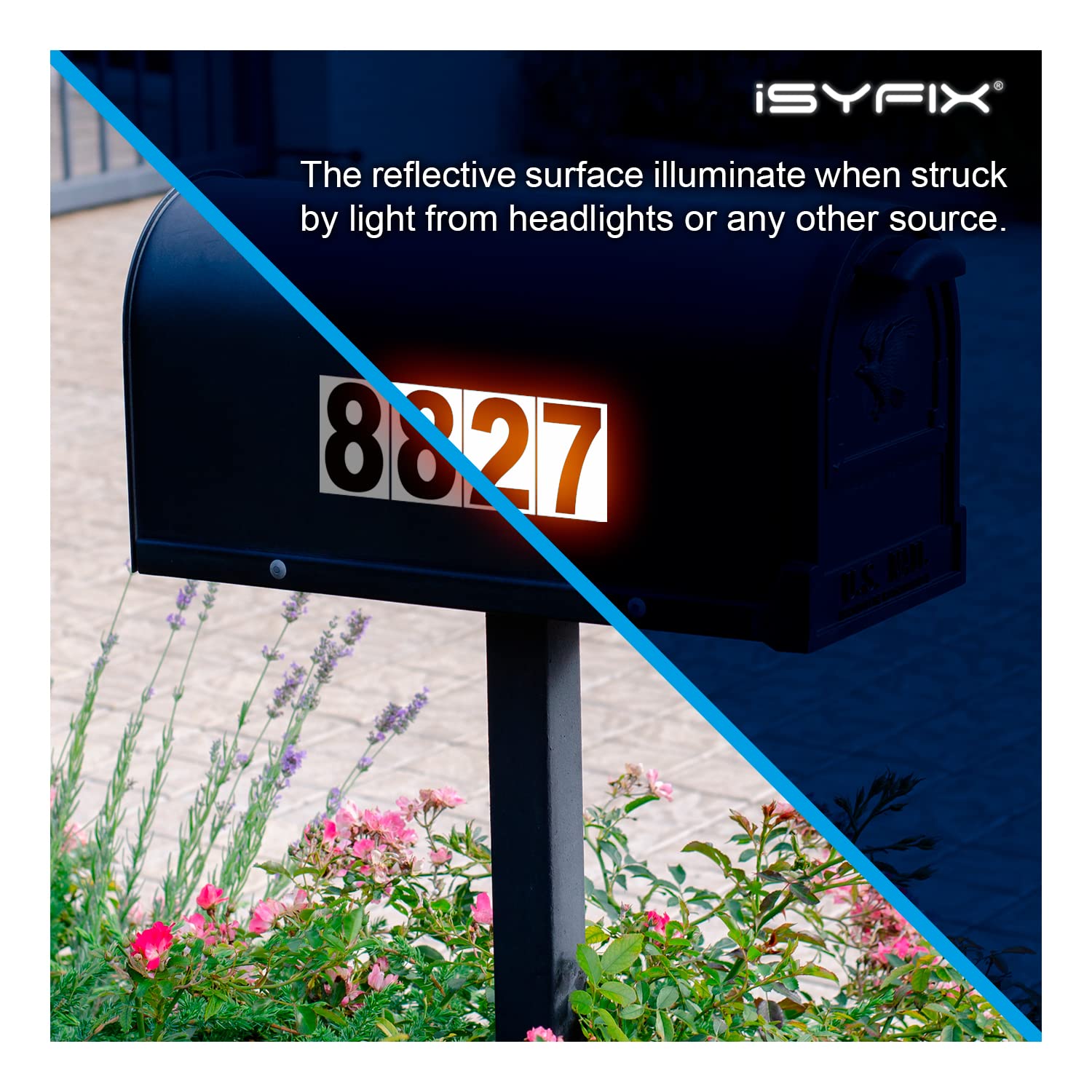 Snapklik.com : iSYFIX Black Vinyl Numbers Stickers 2 Sets 3 Inch ...