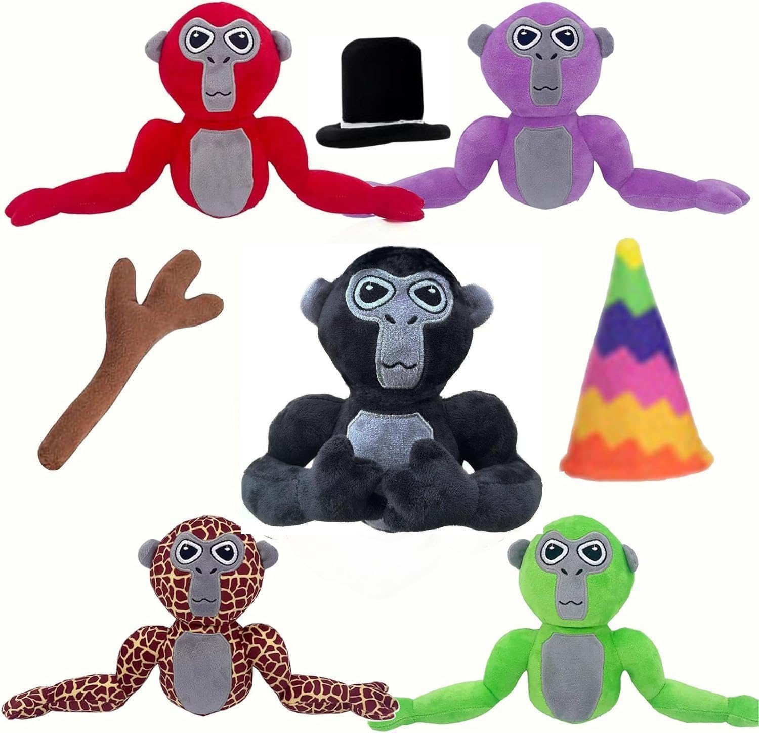 Amazon.com: UKFCXQT 5 PCS Gorilla Tag Plush Toy, Monkey Stuffed Animal ...