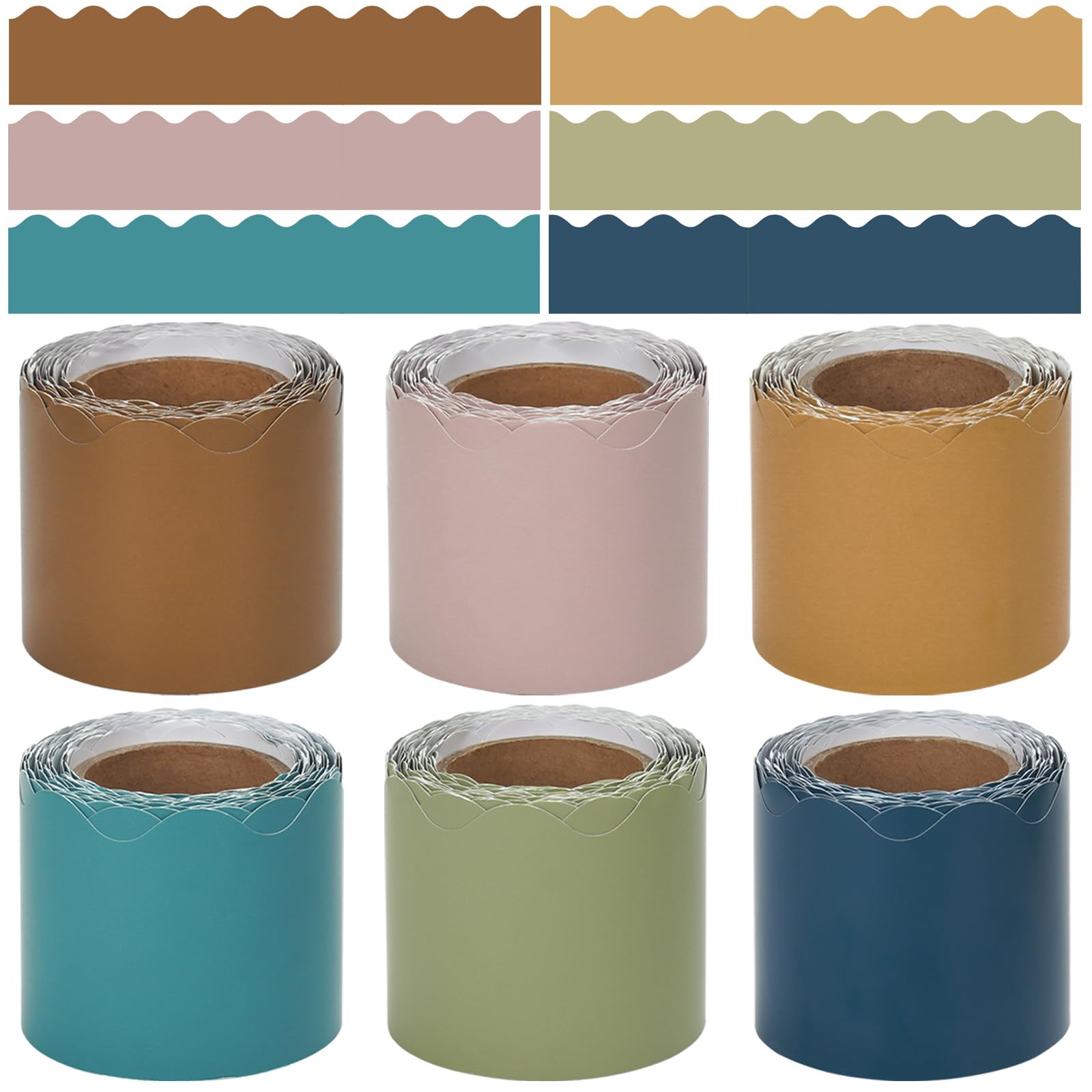 Snapklik.com : 6 Rolls Classroom Bulletin Board Borders, 196.8 Ft ...