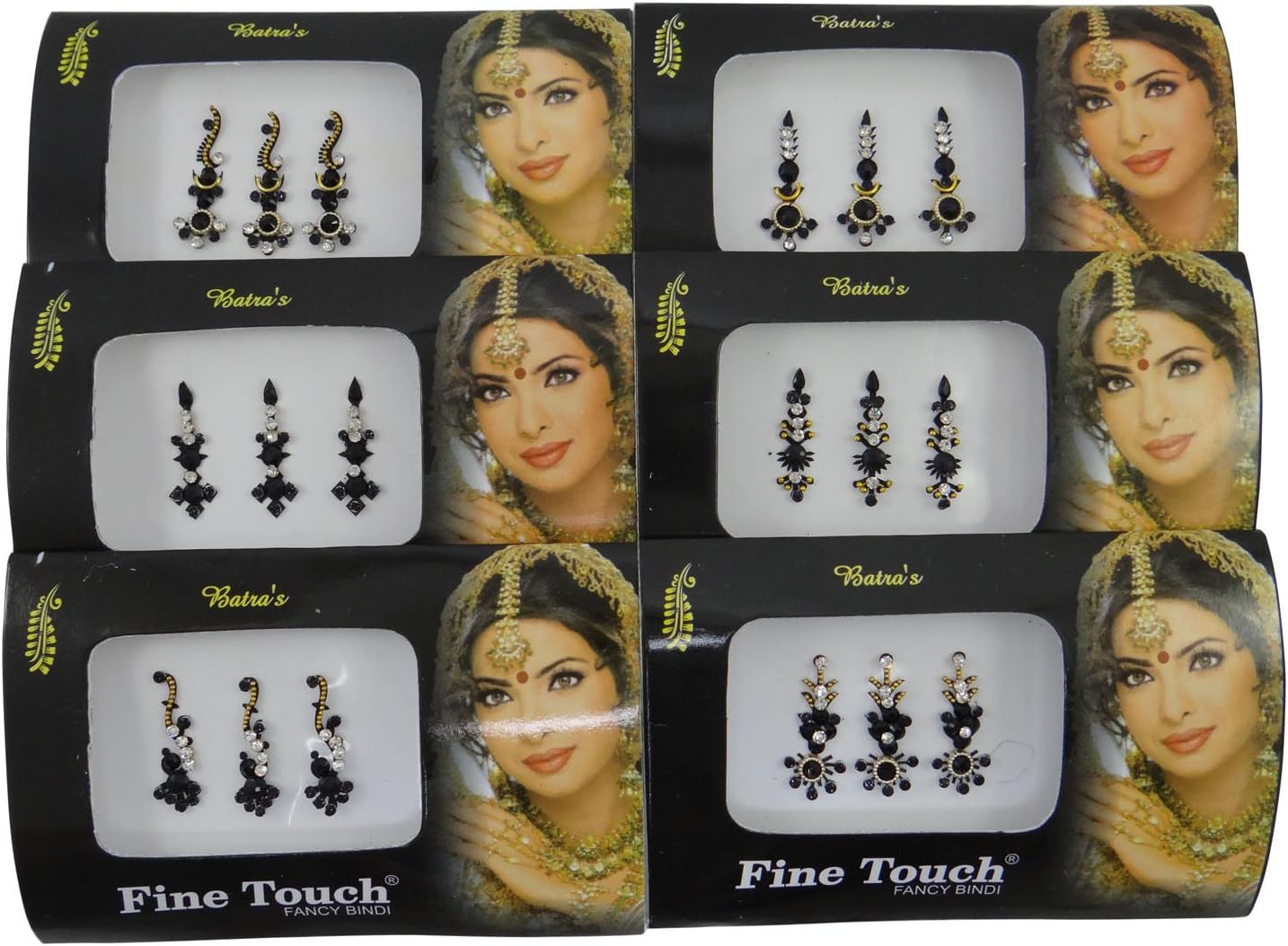 Banithani 6 Different Full Pack Of Indian Traditional Bindi Forehead ...