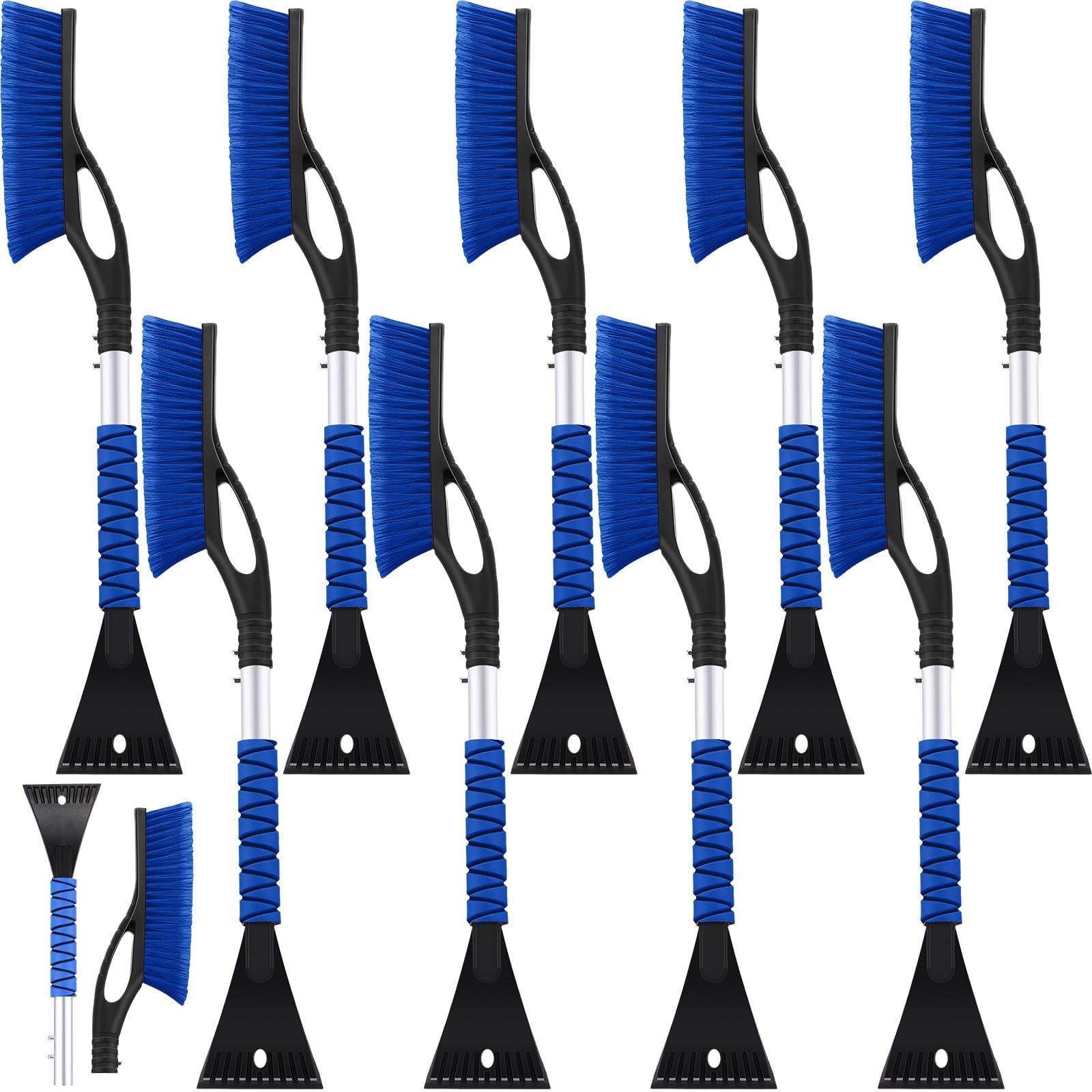Amazon.com: Gisafai 10 Pack 27" Snow Brush and Detachable Ice Scrapers ...