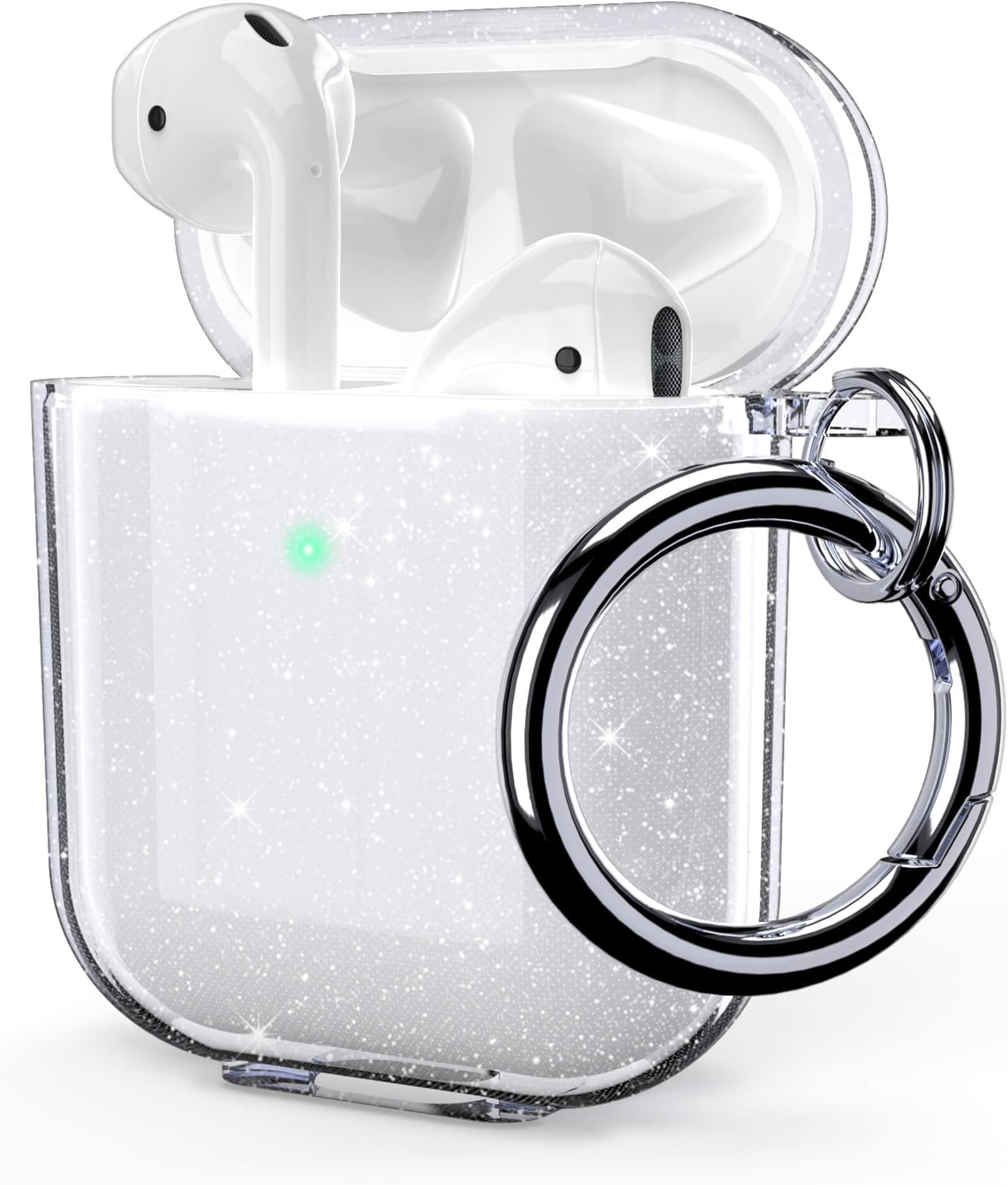ULAK Coque AirPods Transparente Paillettes,Airpods 2 Housse en TPU ...
