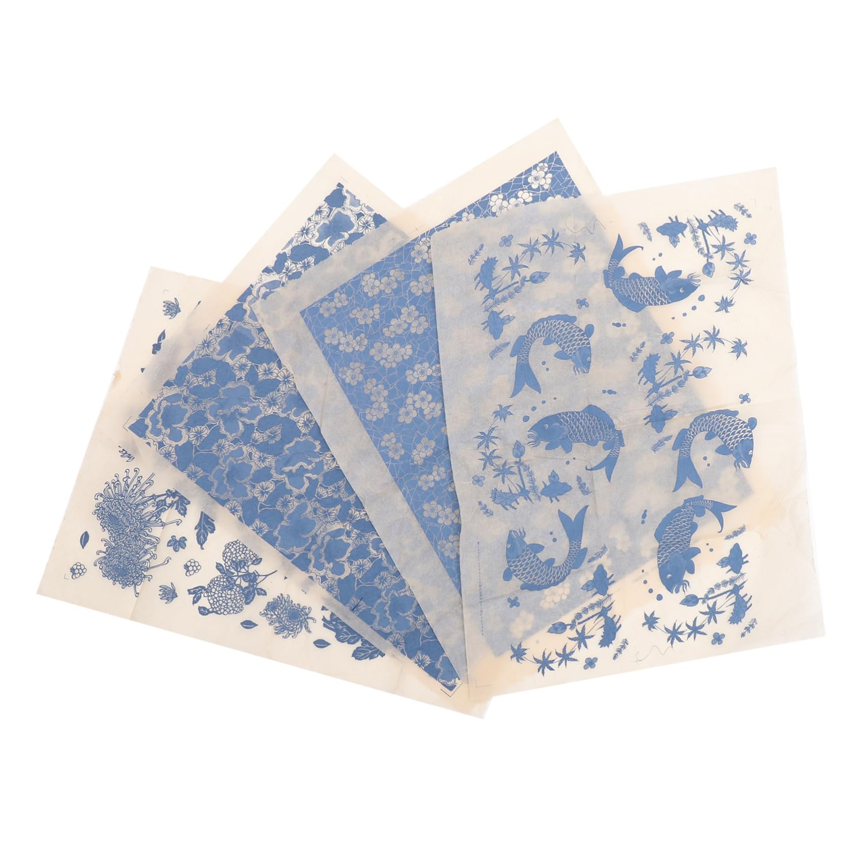 Amazon.com: 4 Sheets Burnt Pottery Stickers overglaze Enamel Decals ...