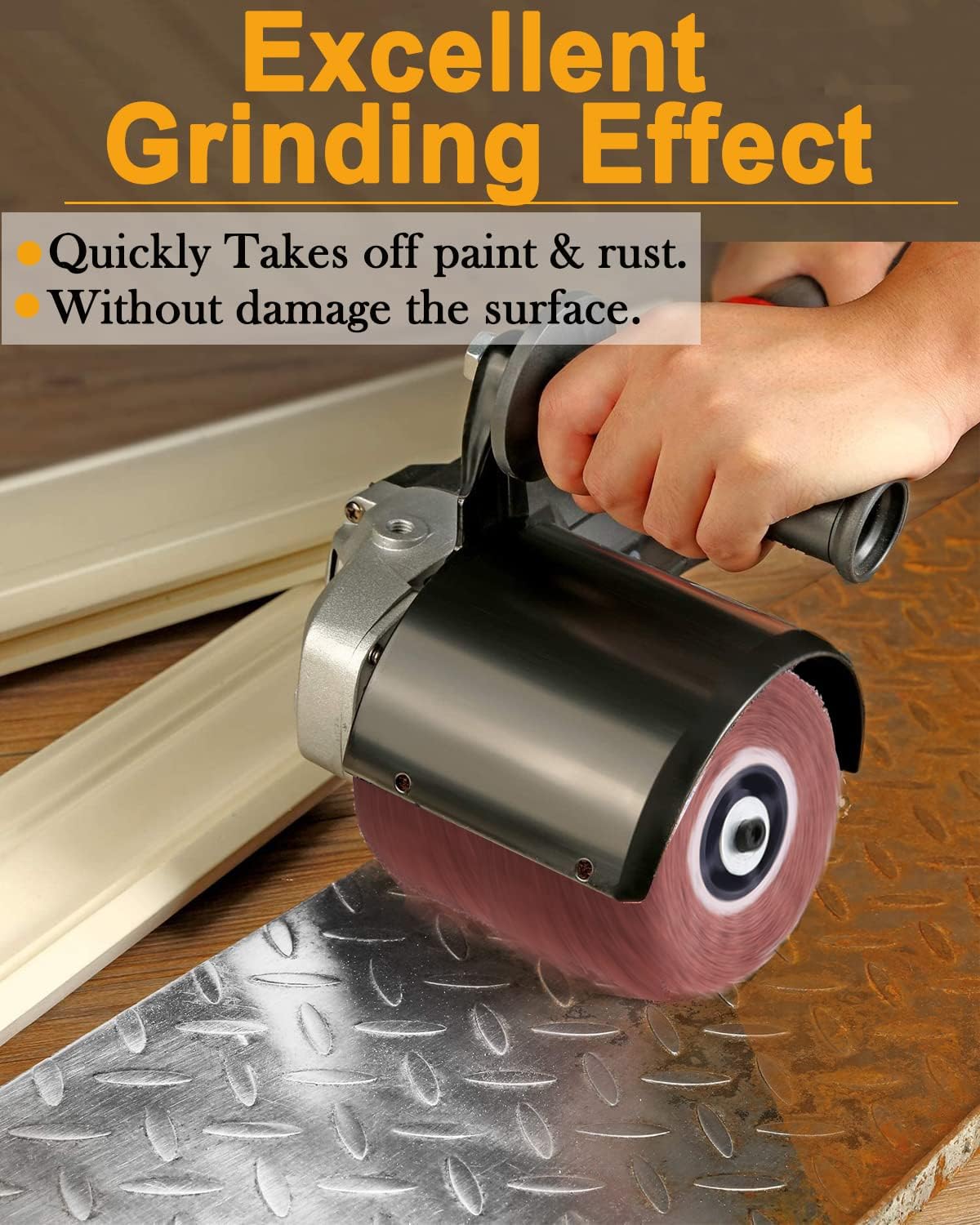 Snapklik.com : SHITIME 4.7" X 4" Abrasive Drawing Wheel Surface ...