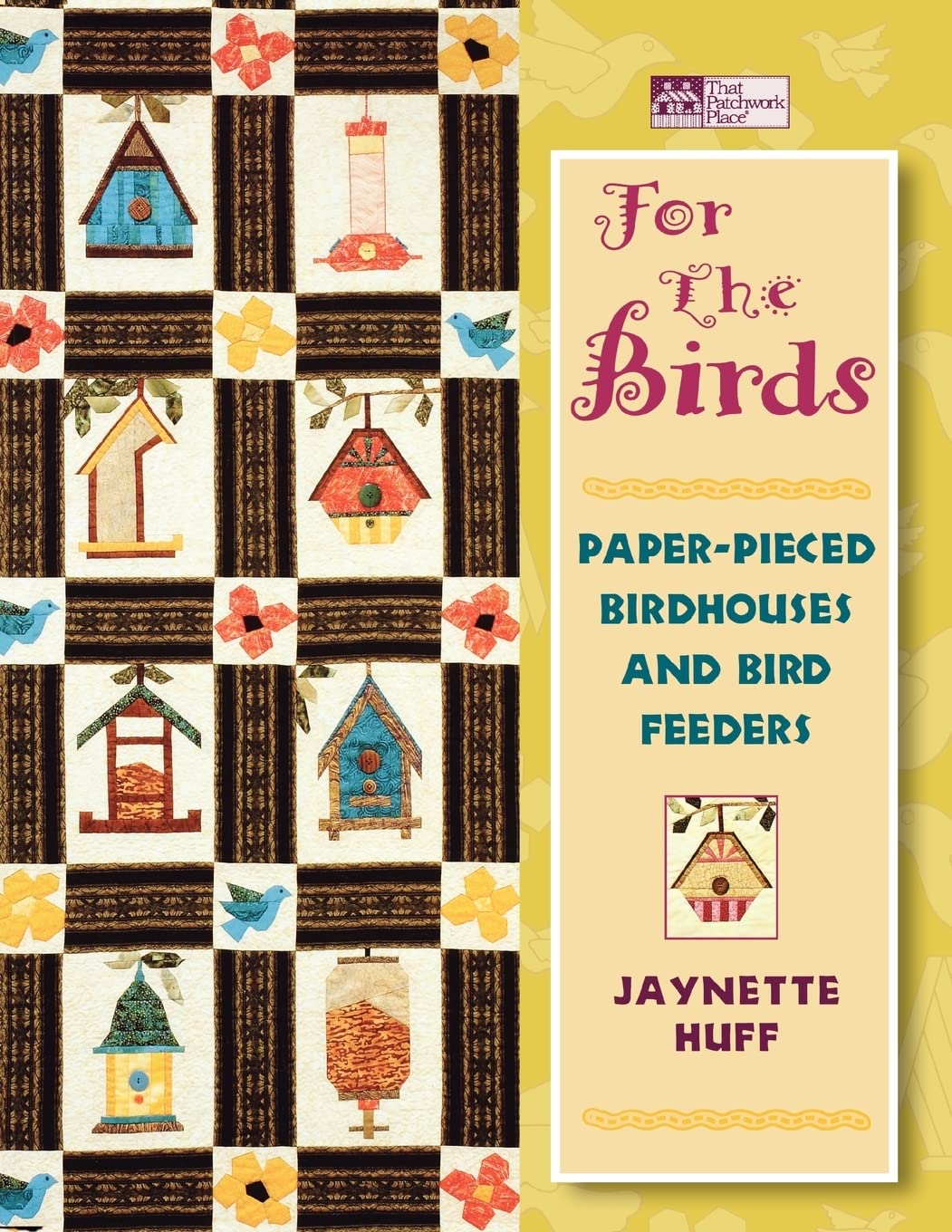 Birdhouse Paper Piecing Quilt Pattern BIRD HOUSE Quilt Block Pattern