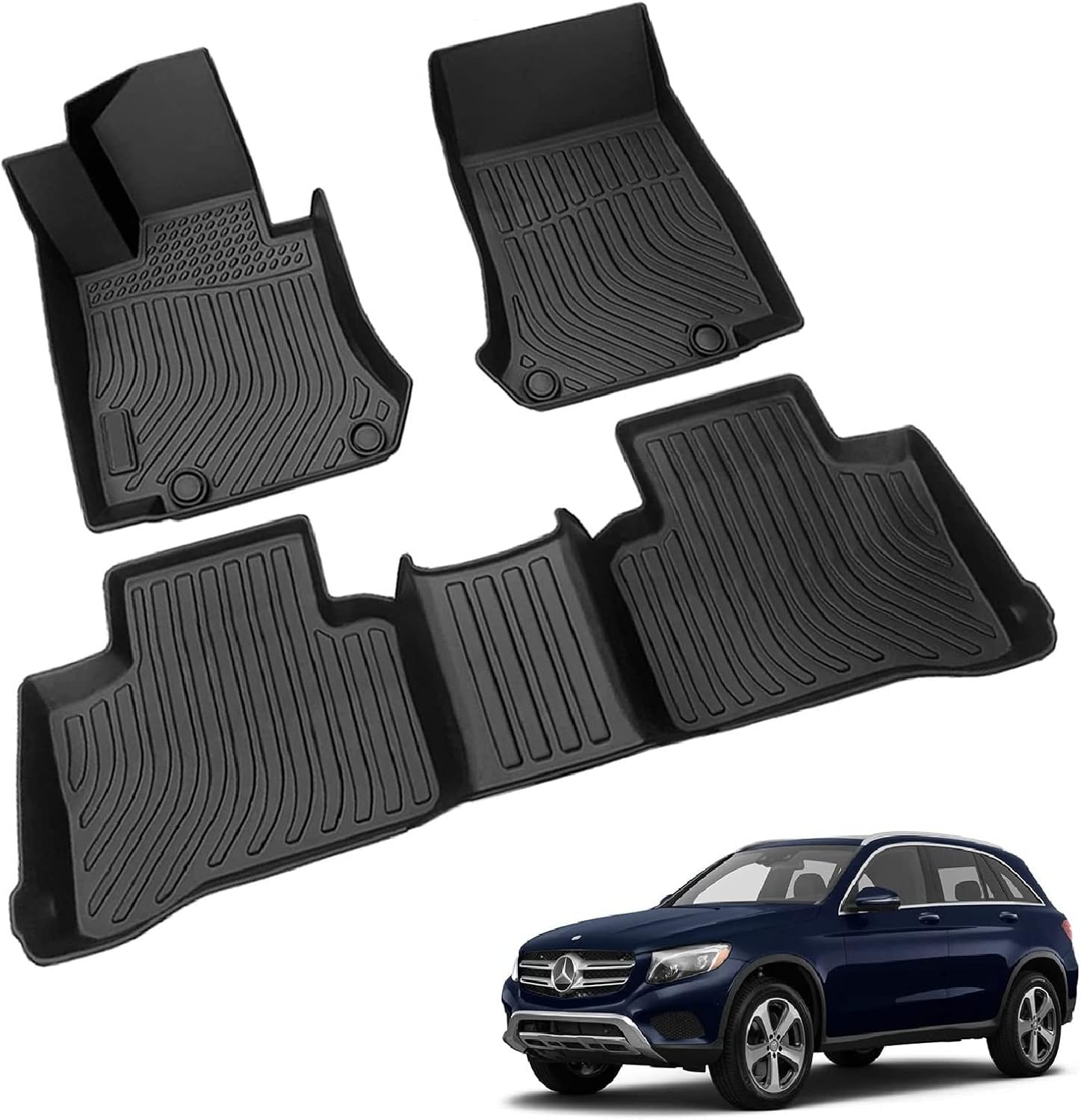 Amazon.com: Landrol Revestimientos de repuesto para piso de automóvil ...