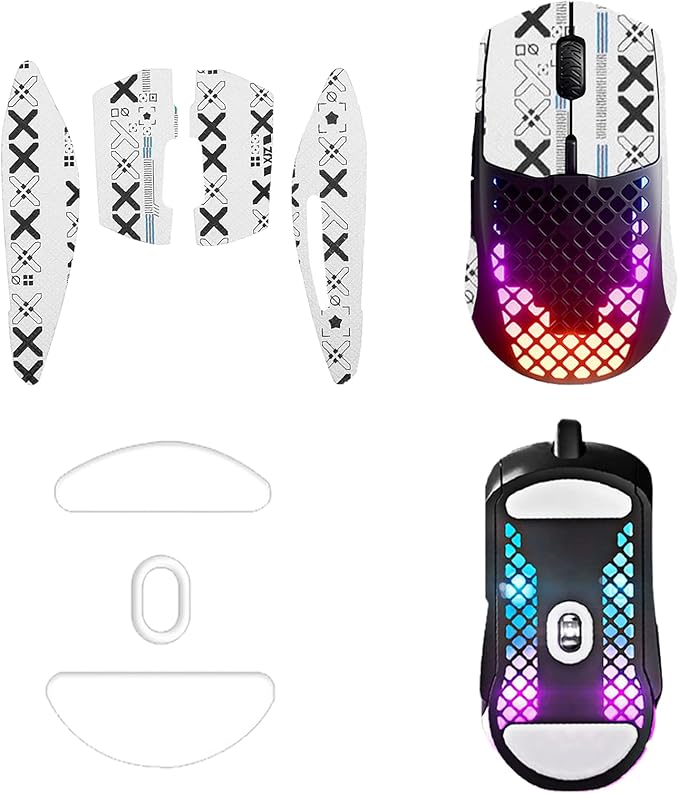 Amazon.com: NOUKAJU Mouse Grip Tape for SteelSeries Aerox 3, Rounded ...