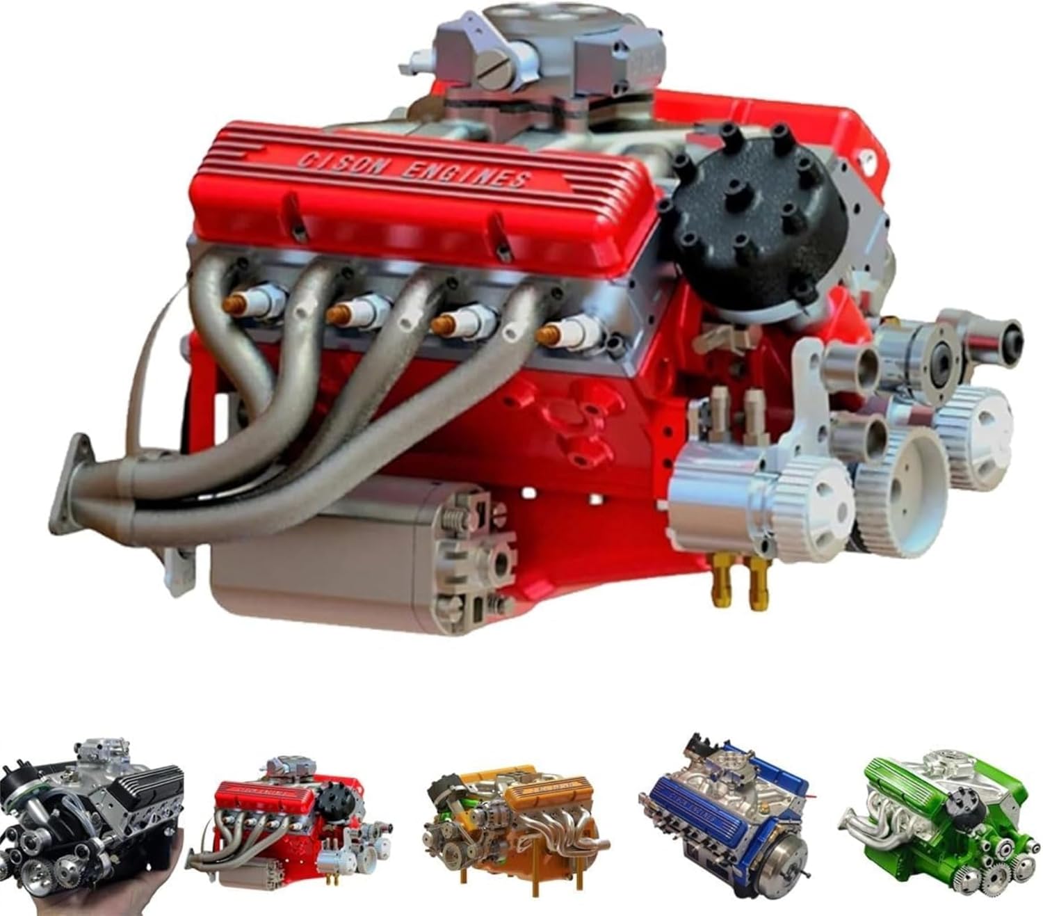 Amazon.com: Cison V8 Engine Kit Gasoline, 89%-Gasoline Ohv Small-Block ...