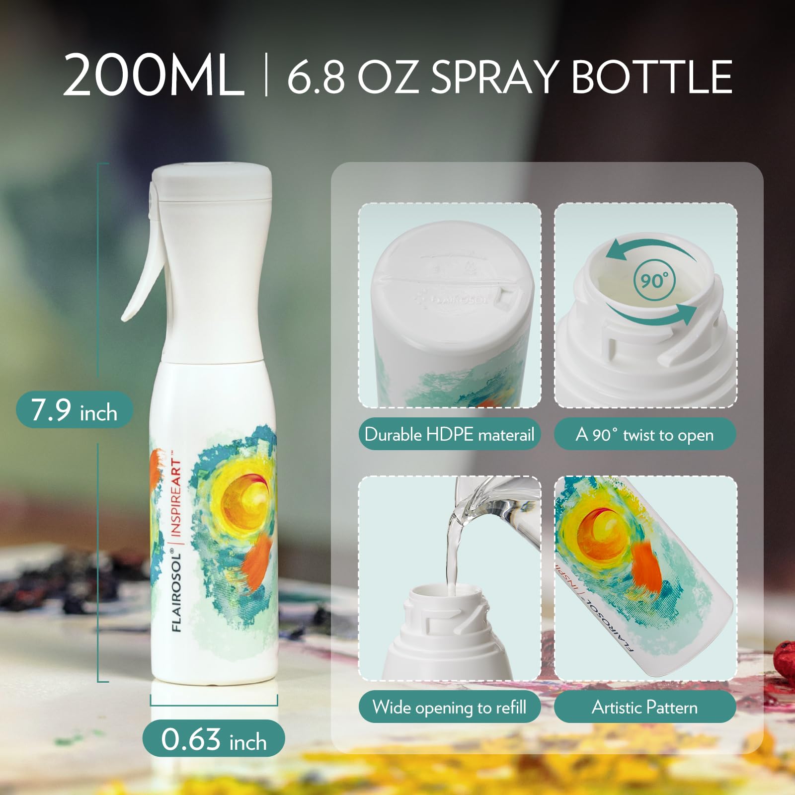 Snapklik.com : FLAIROSOL InspireArt, Continuous Spray Bottle - Ultra ...