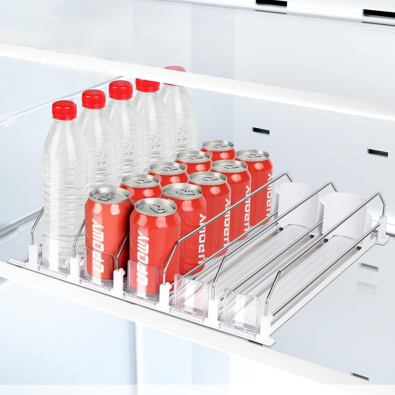 Amazon.com: Soda Can Dispenser Rack for Refrigerator,Hanging Soda Can ...