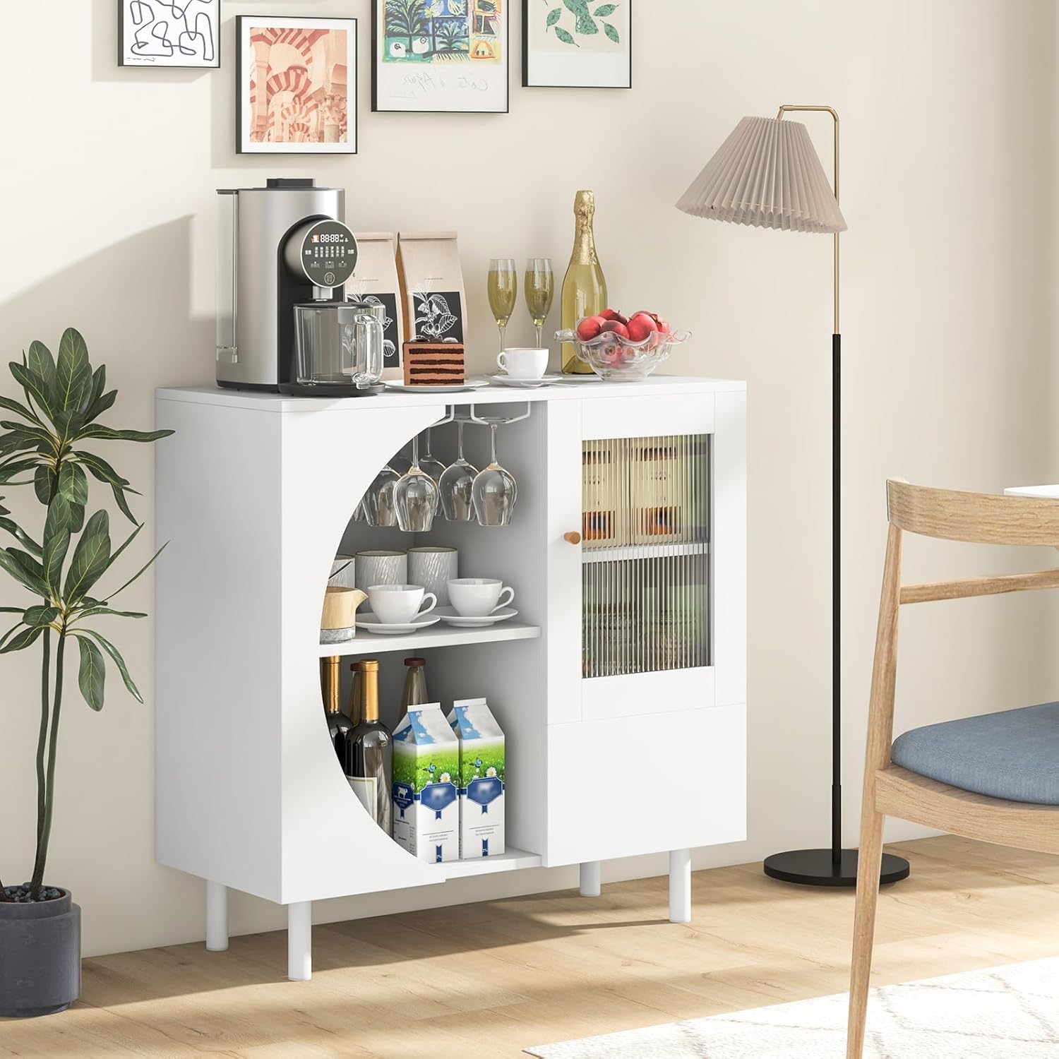 Amazon.com - Byroce Sideboard Buffet Cabinet with Storage, Credenza ...