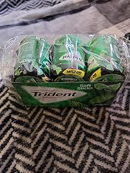 Amazon.com : Trident Unwrapped Spearmint Sugar Free Gum, 4 Bottles of ...