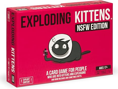 Amazon.com: Exploding Kittens NSFW Edition 2-5 Players - Ages 17+ - 15 Minutes to Play - Party ...