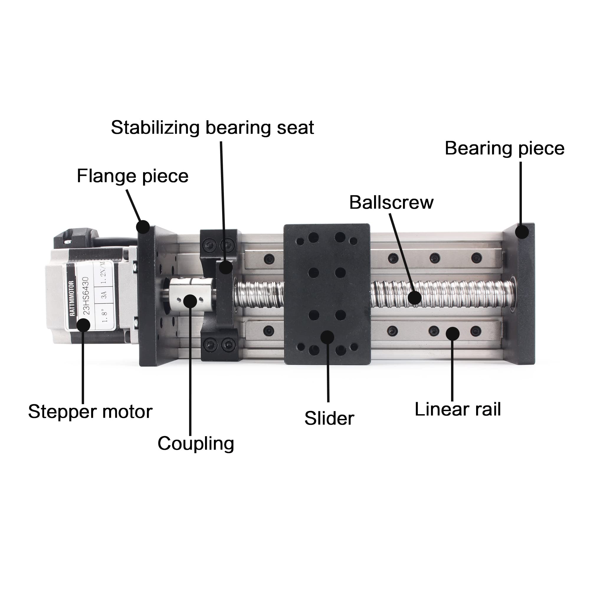 Snapklik.com : HBX1605 300mm / 11.81" Linear Motion Guide Actuator ...