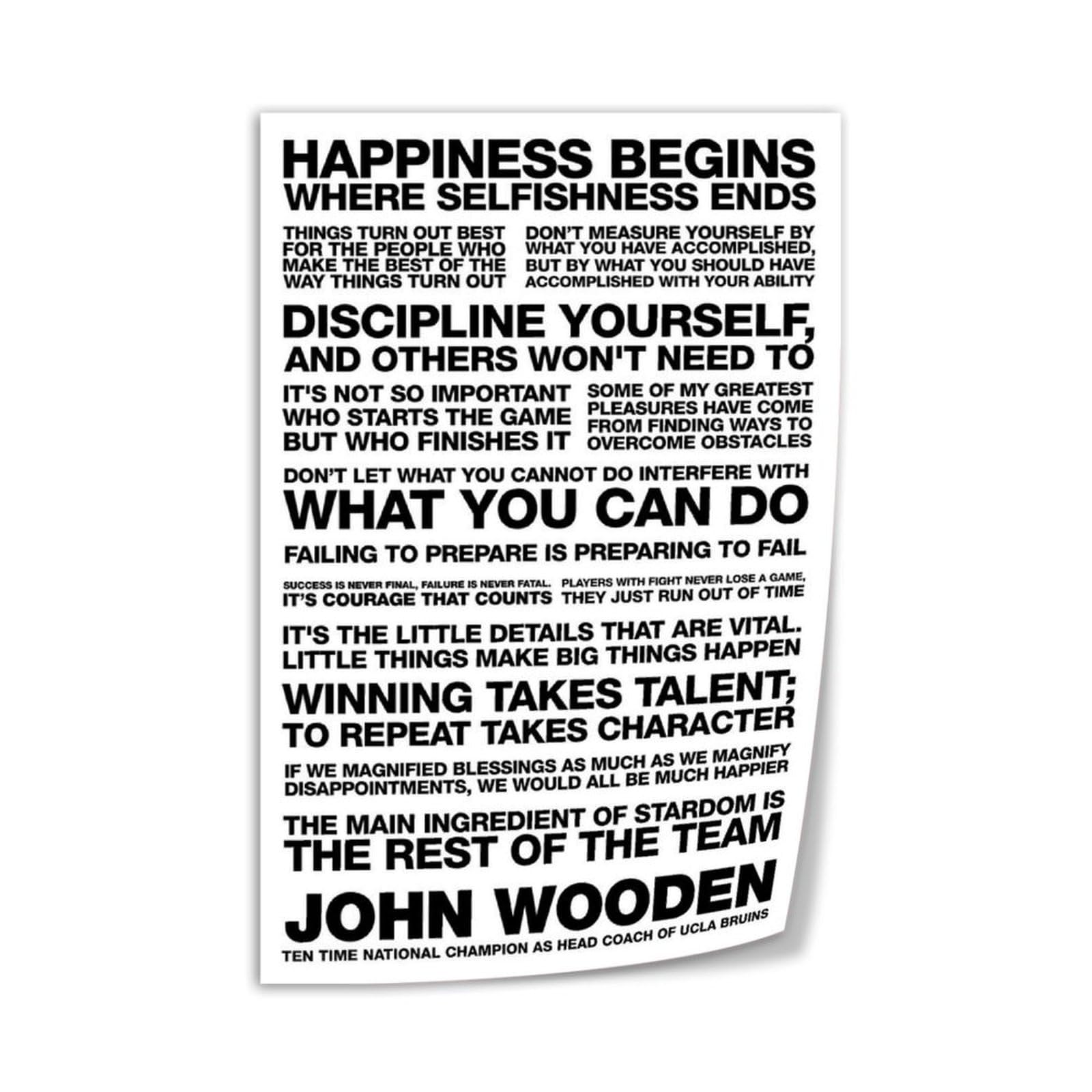 John Wooden Motivational Quotes 165 Inspirational Quotes To Keep You