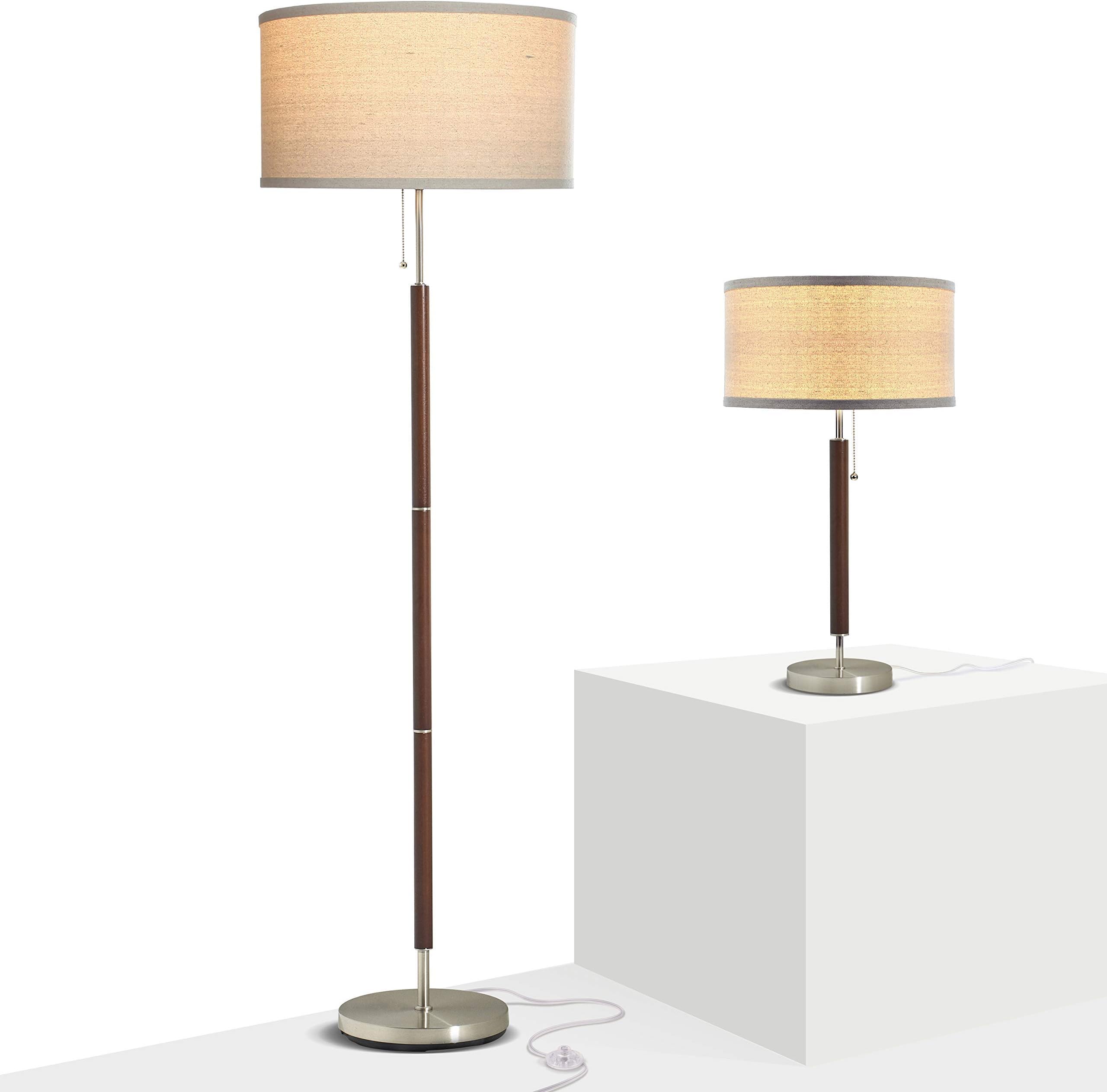 Brightech Carter Lamps for Bedroom Set of 2 - Living Room and Bedside ...