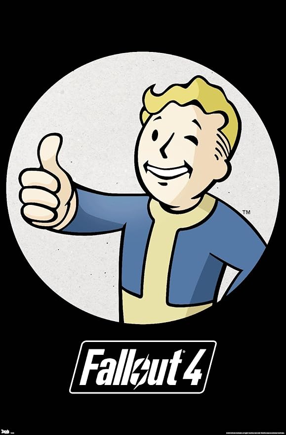 Amazon.com: Trends International Fallout-Vault Boy Premium Wall Poster ...