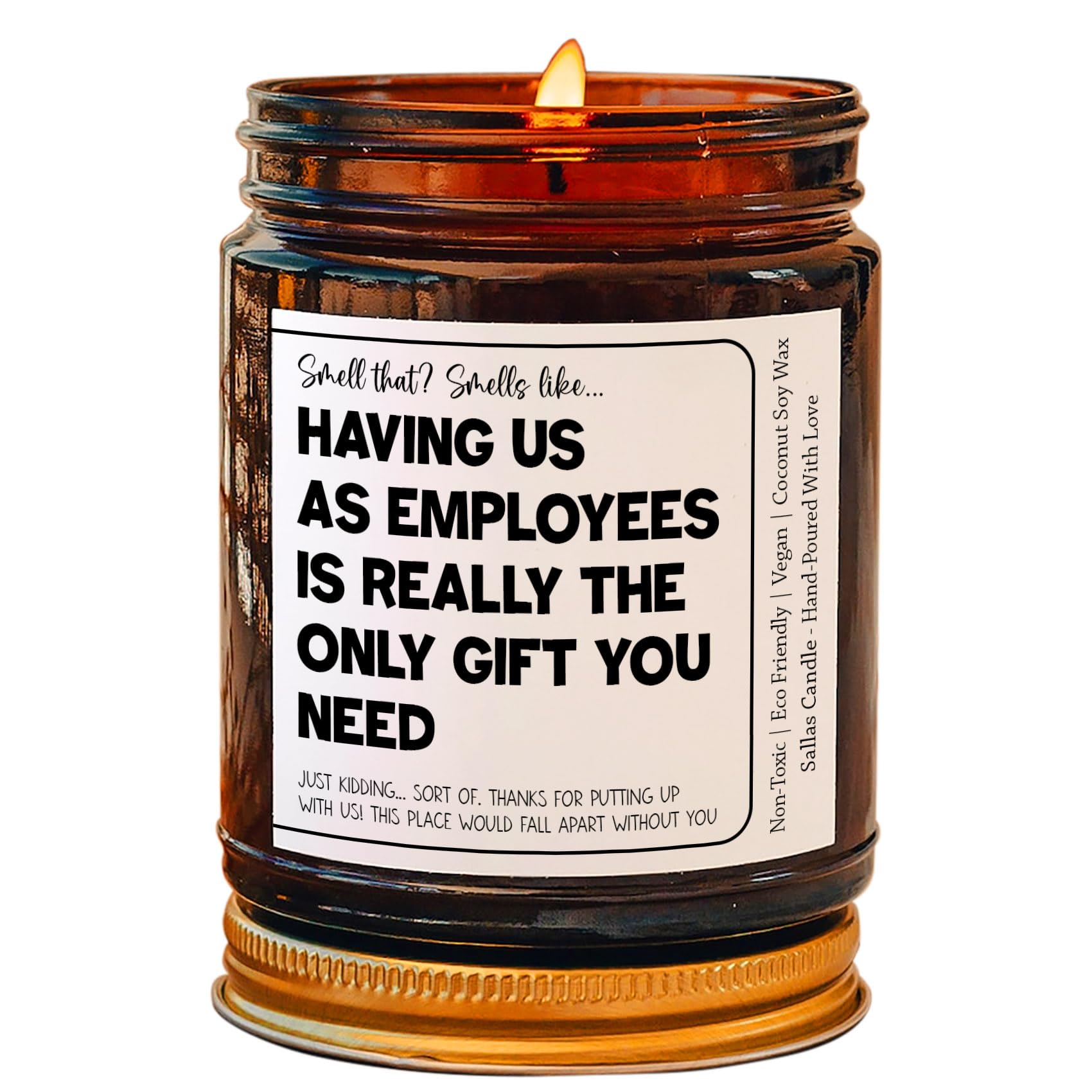 Amazon.com: Having Us As Employees is Really The Only Gift Candle ...