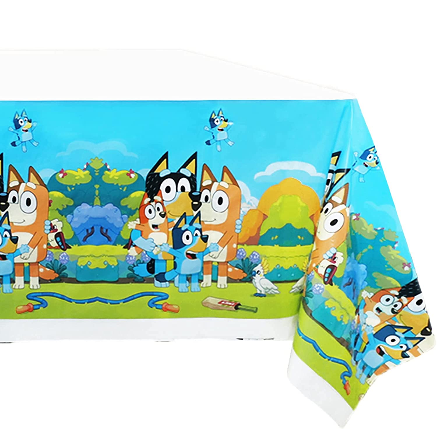 Bluey Birthday Party Supplies 2 Pcs Bluey Tablecloth Bluey Bingo ...