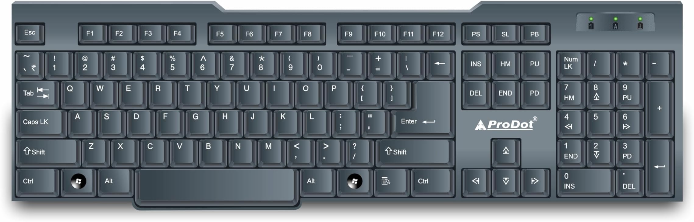 Amazon.in: Buy ProDot Alive USB Wired Keyboard I Plug & Play Technology ...