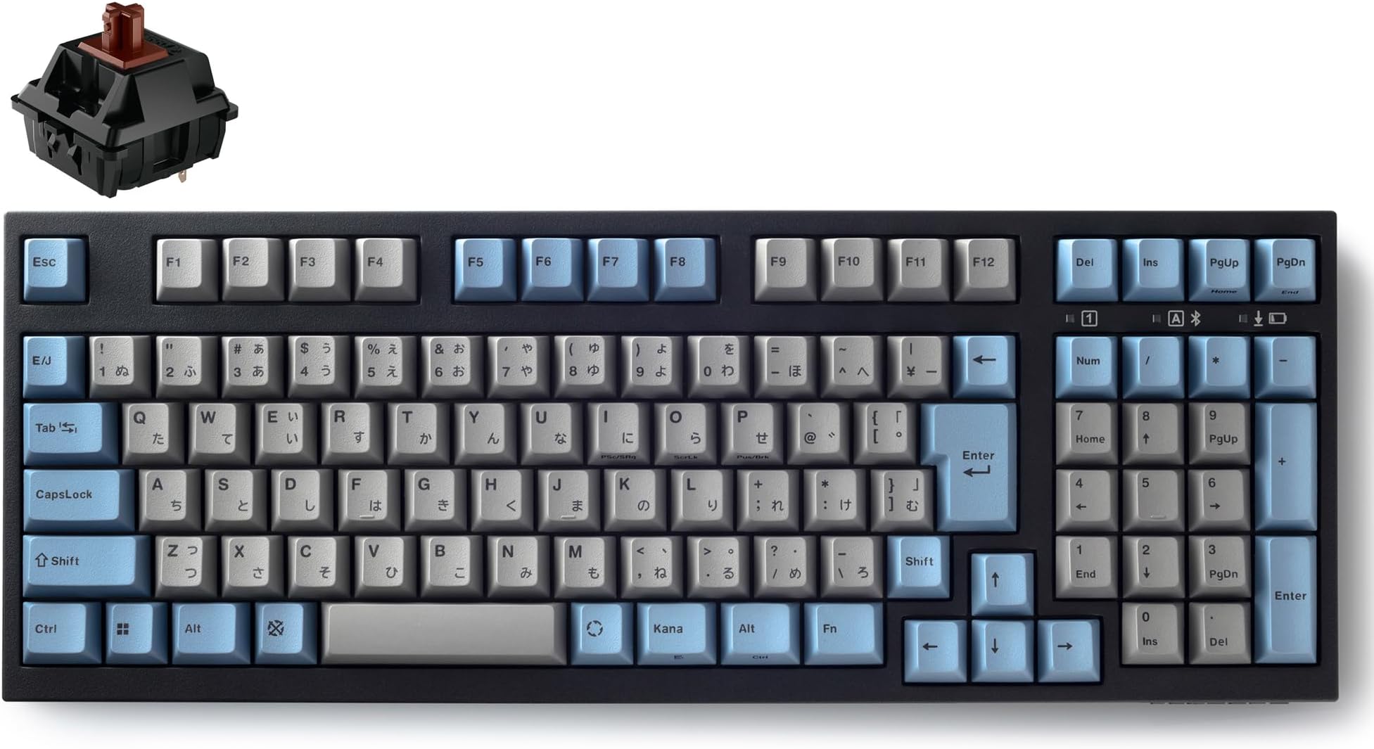 Amazon | LEOPOLD FC660MBT GRAYBLUE Bluetooth/USB-C 日本語配列 かな無 矢印キー付コンパクト ...