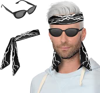 Amazon.com: Beinayin Ken Headband for Men Lightning Headband with ...