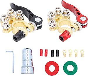 Amazon.com: MUNEFE Battery Terminal Connectors, Battery Terminals Top ...