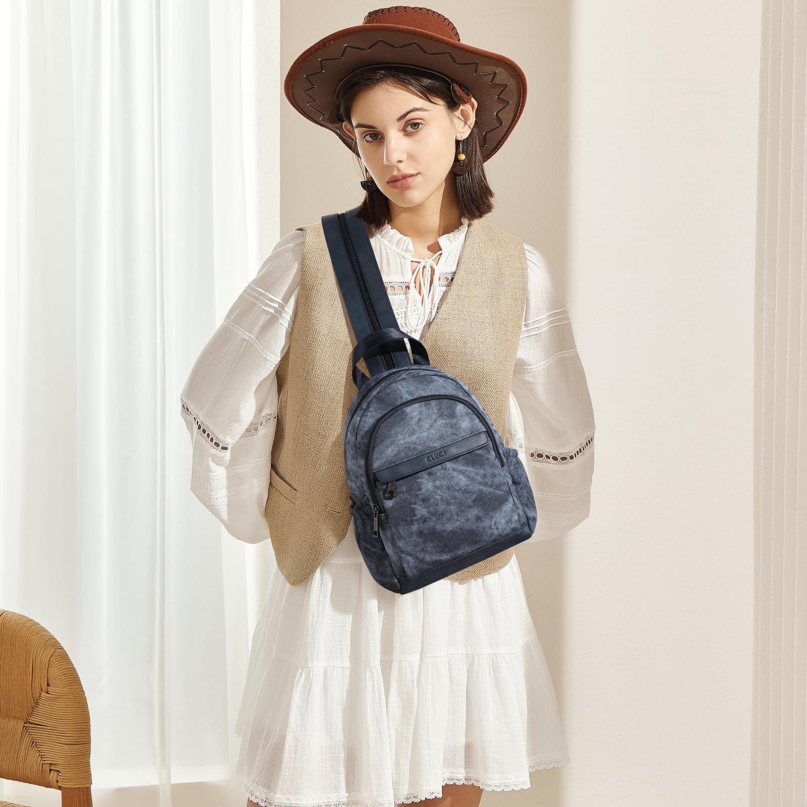 Snapklik.com : Sling Bags For Women,Small Backpack For Women, Leather ...