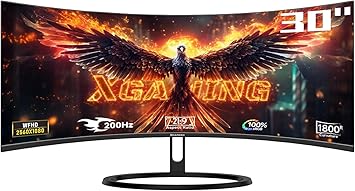 Amazon.com: XGaming Curved Gaming Monitor - 30 Inch Ultra Wide, 200Hz ...
