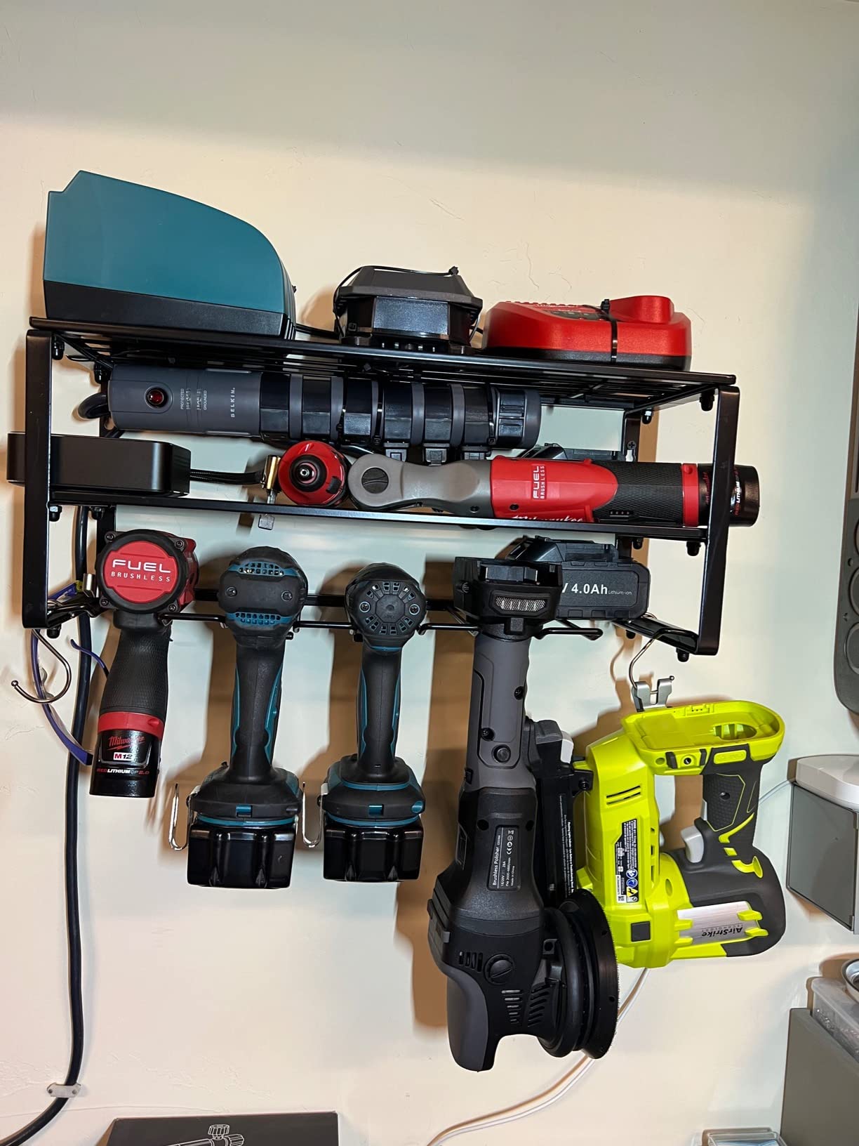 $8/mo - Finance PooLuck Upgraded Heavy Duty 5 Holes Floating Tool Shelf ...