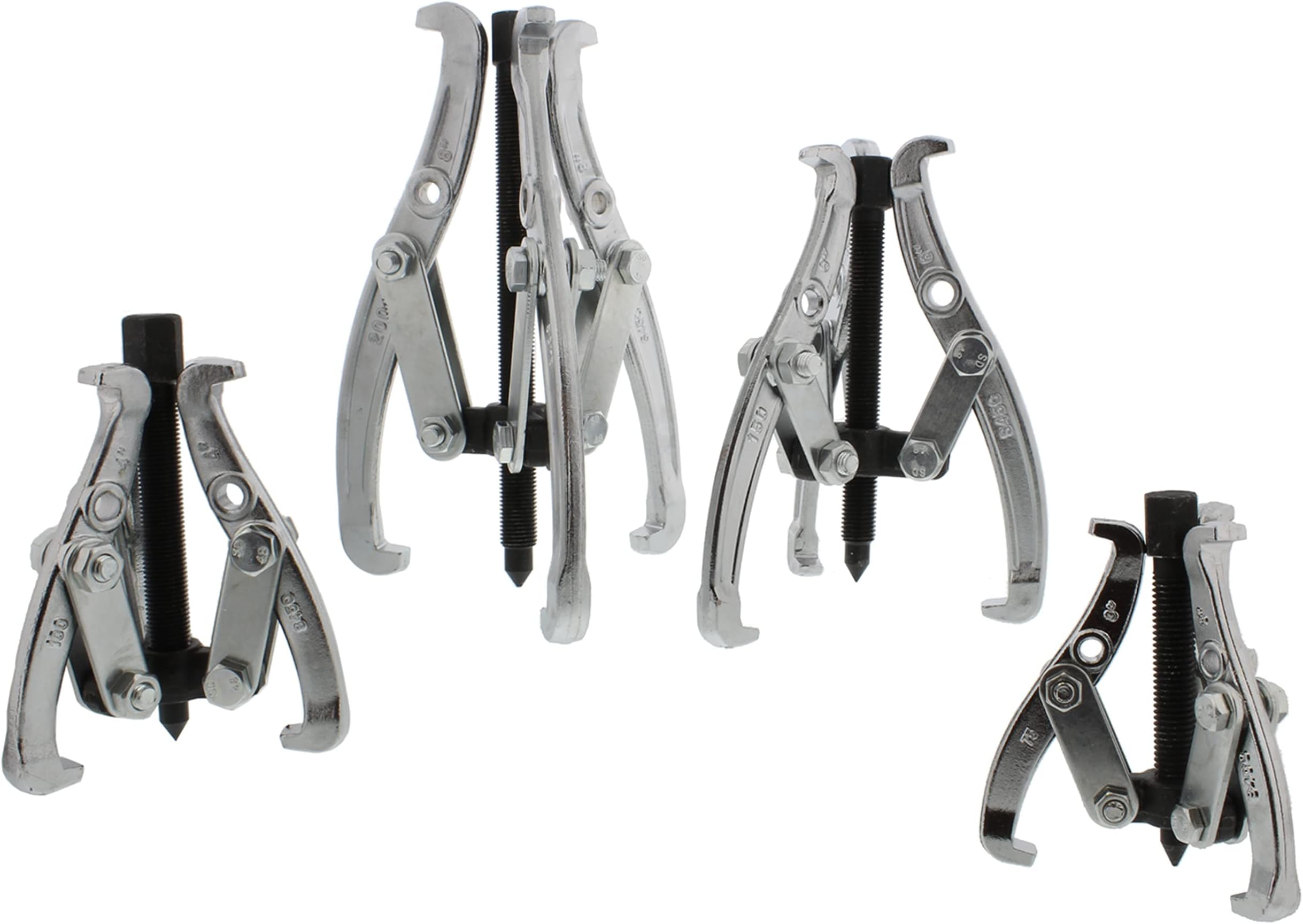 Amazon.com: ABN 3-Jaw Gear Puller 4-Piece Set – 3in, 4in, 6in, 8in ...