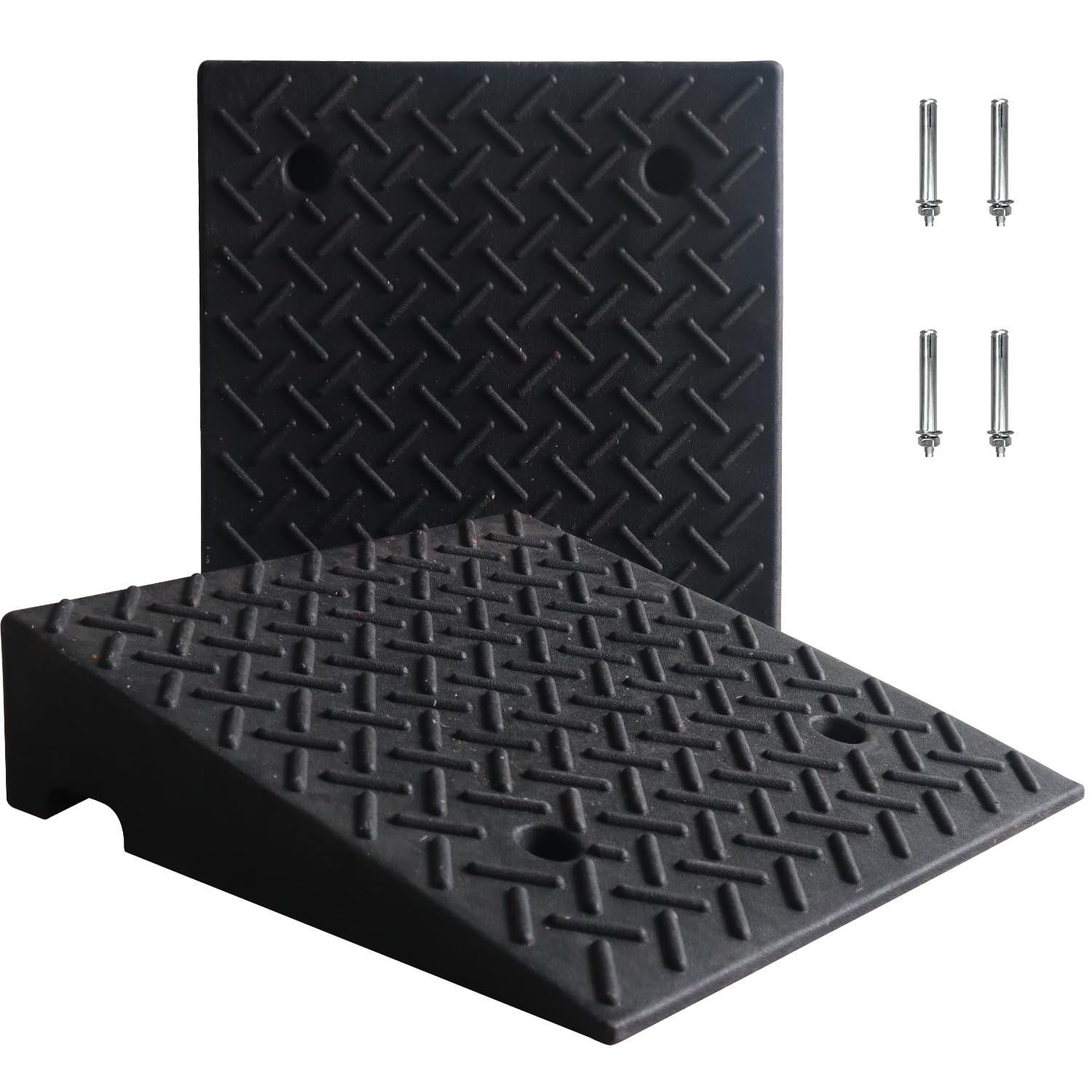 Amazon.com: Curb Ramps for Driveway 5" Rise Height 2 Pack Heavy Duty ...