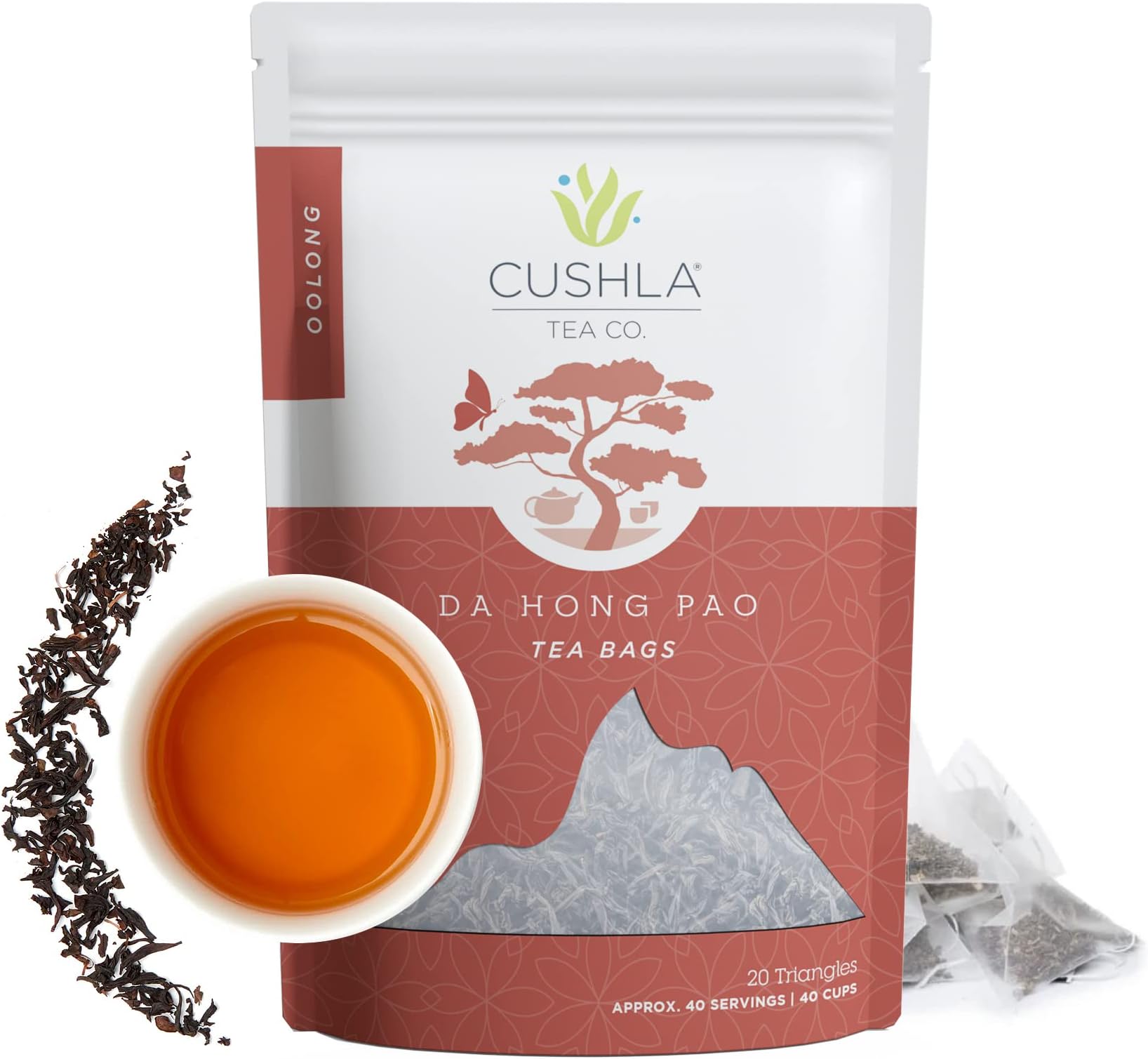 Amazon.com : BAMATEA Da Hong Pao Oolong Tea Loose Leaf - Fujian Wuyi ...
