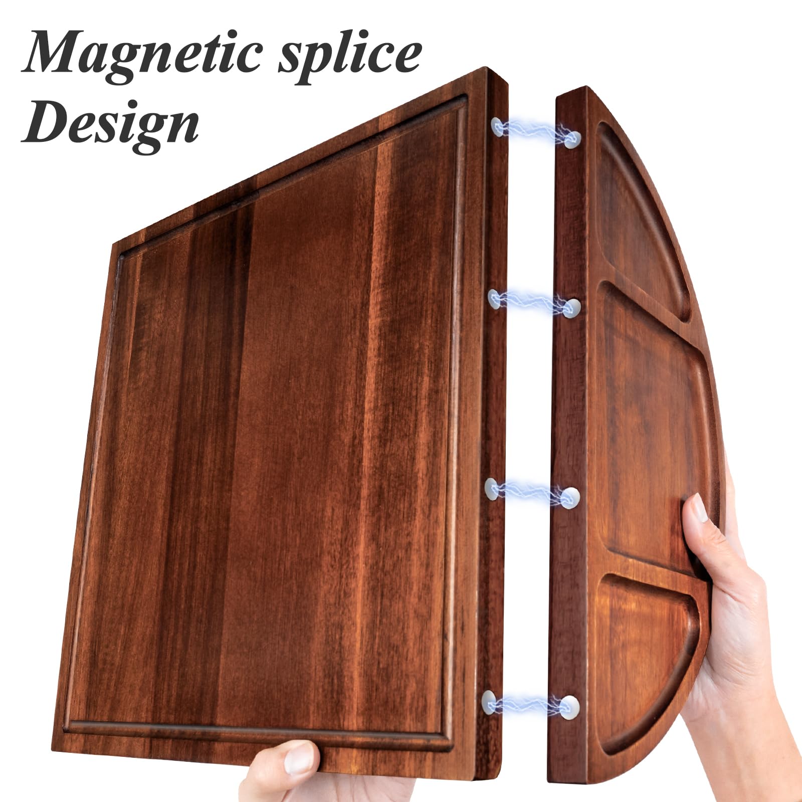 Snapklik.com : NiHome Magnetic Acacia Wood Charcuterie Board Large 26 ...