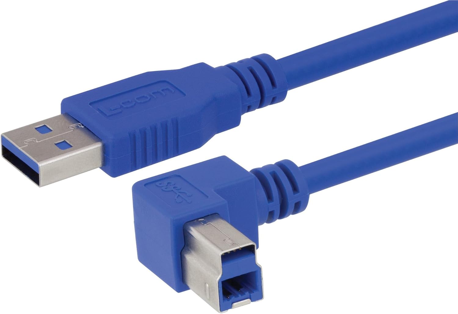 Amazon.com: L-COM CA3A-90RB-1M USB Cable, USB Type A Plug, USB Type B ...