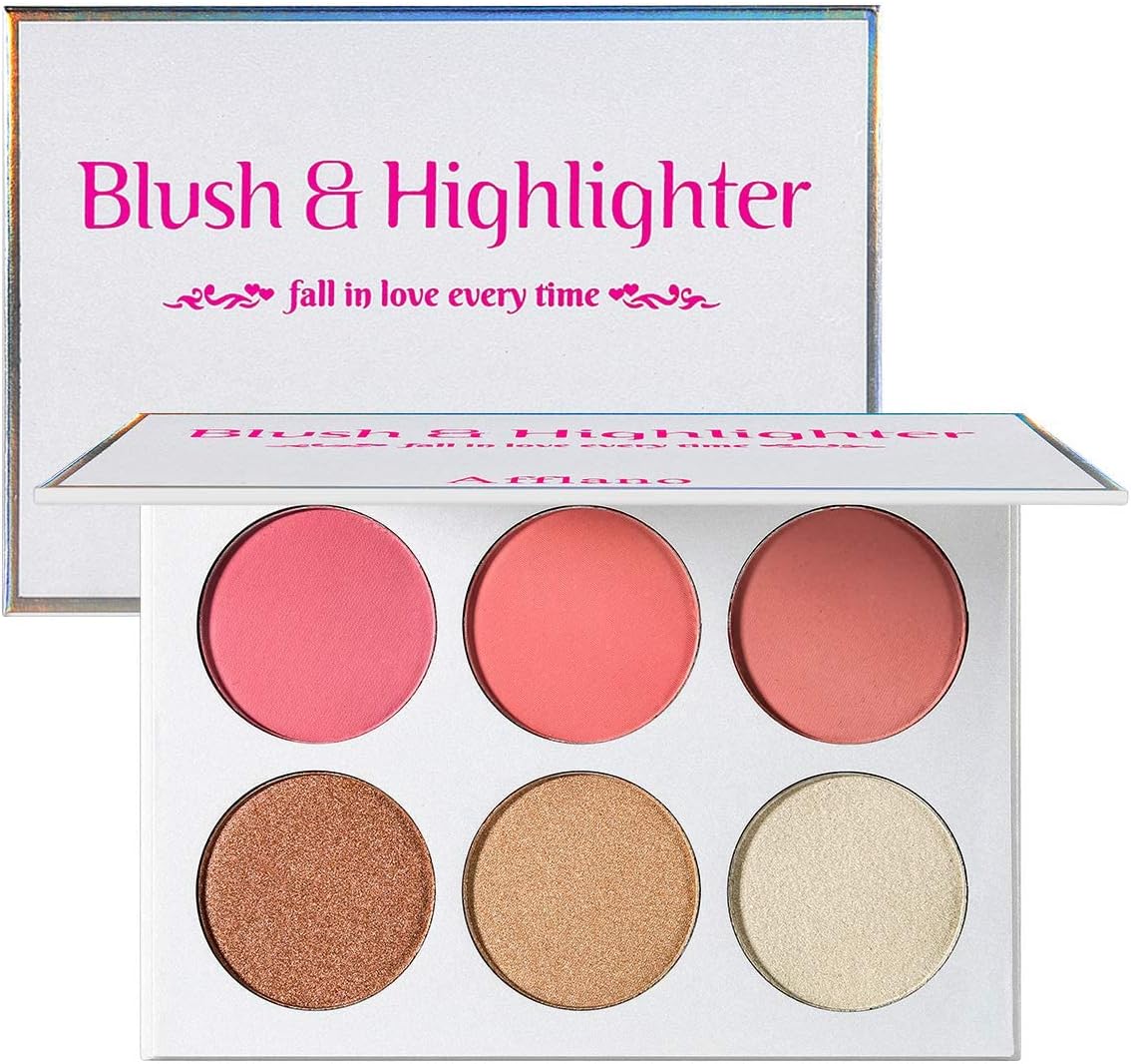 Blush Highlighter Palette, Blusher Illuminator Highlighter Contour ...