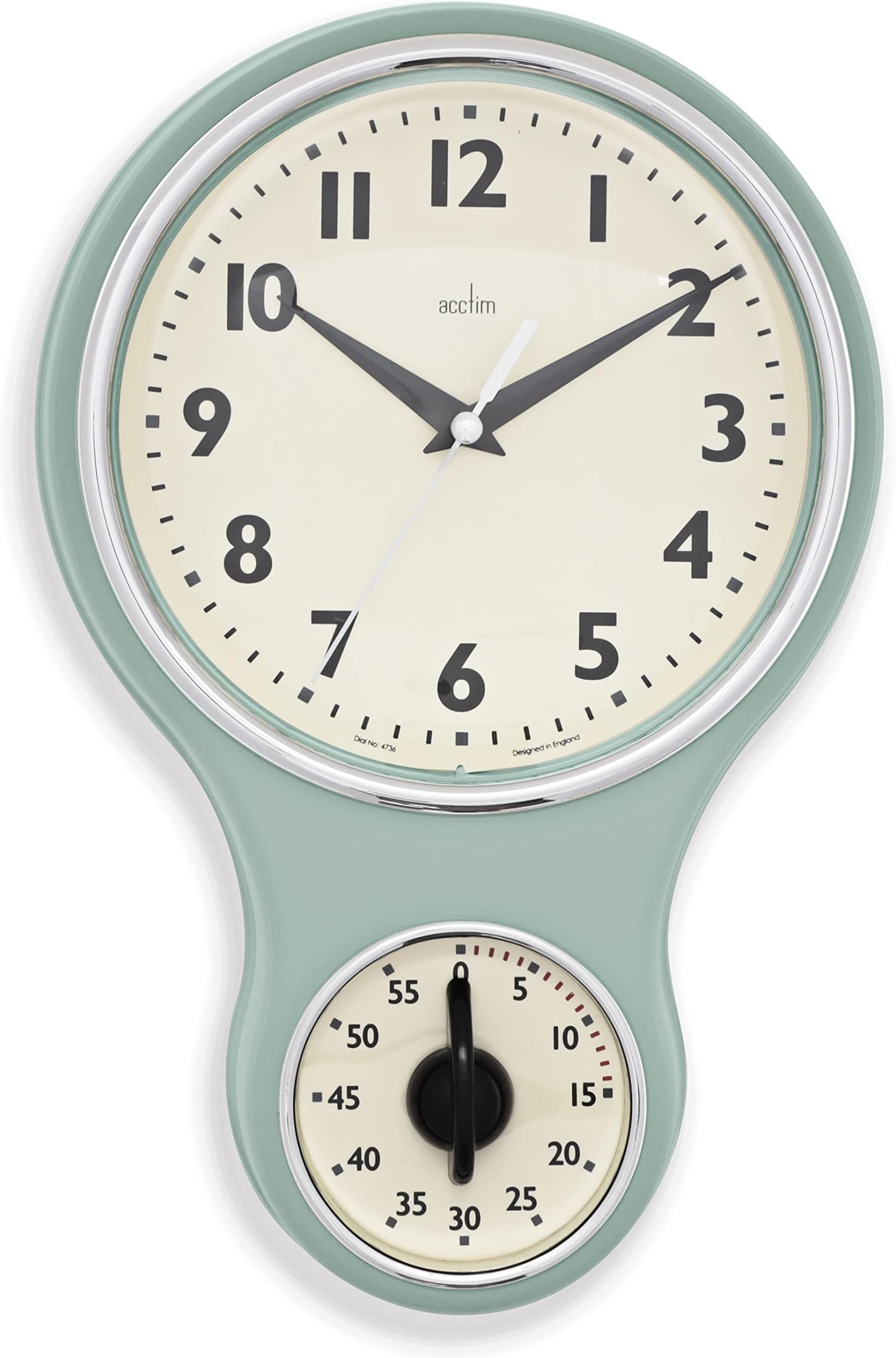Acctim Kitchen Timer Clock, Sage, One Size : Amazon.co.uk: Home & Kitchen