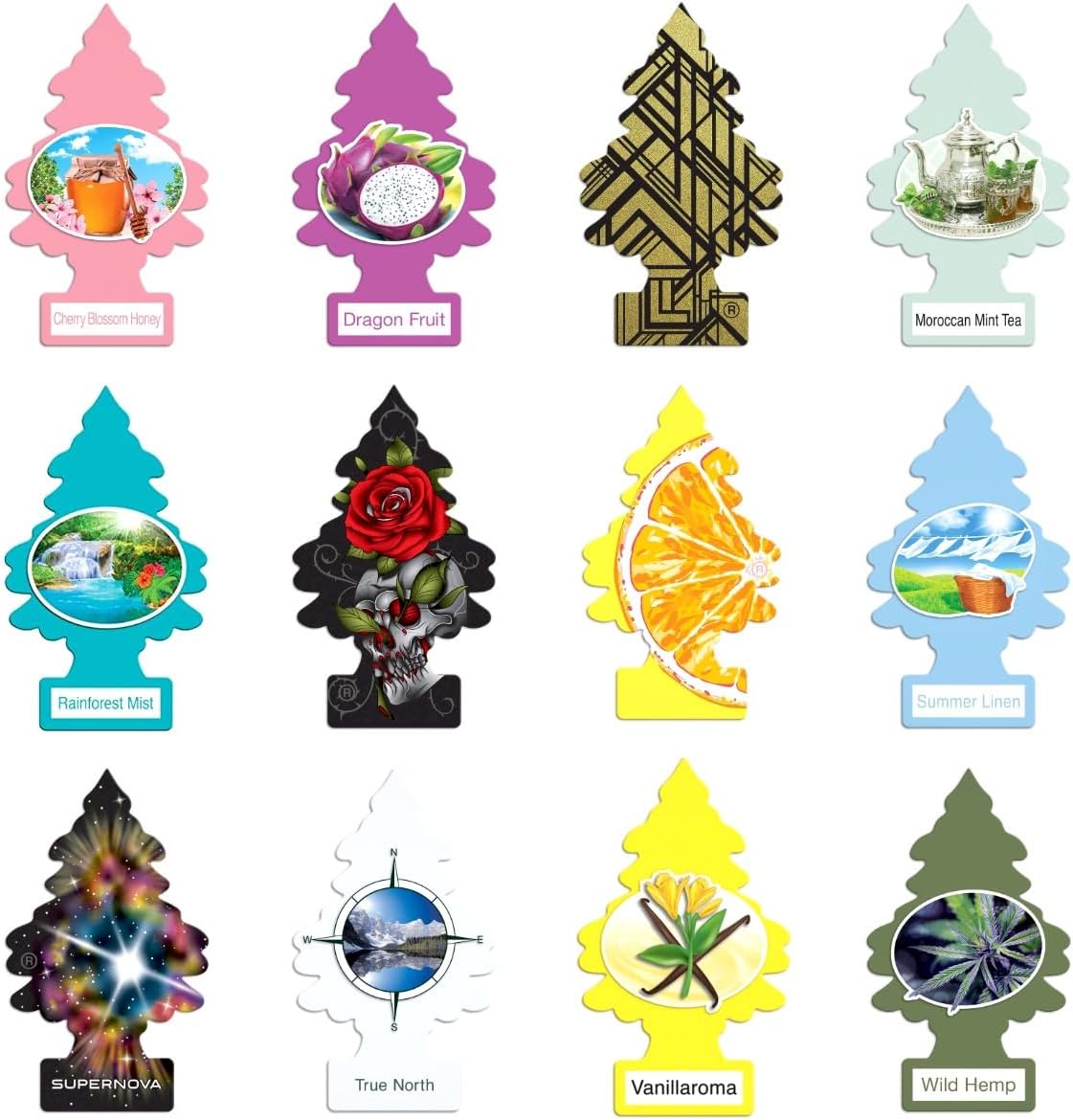 Amazon.com: LITTLE TREES Car Air Freshener | Hanging Paper Tree for ...