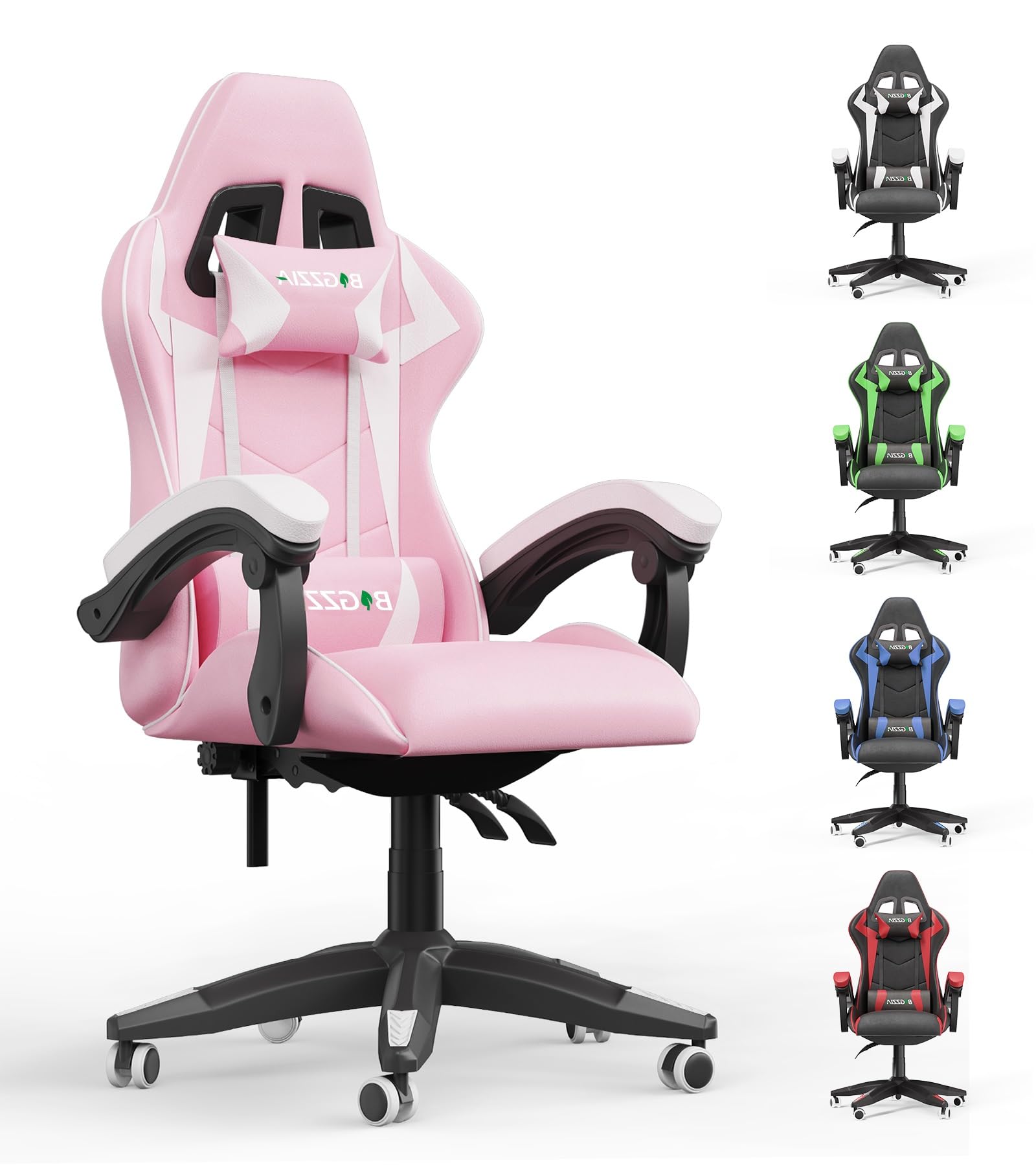 Bigzzia Gaming Chair,Ergonomic Gaming Chair for Adults, Height ...