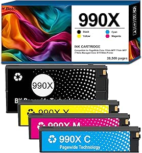 Amazon.com: High Yield 990X 990 990XC Ink Cartridges Compatible with HP ...