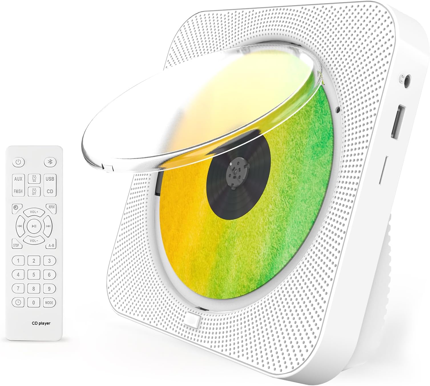 Amazon.com: Howduoyu Portable CD Player with Bluetooth Desktop CD ...