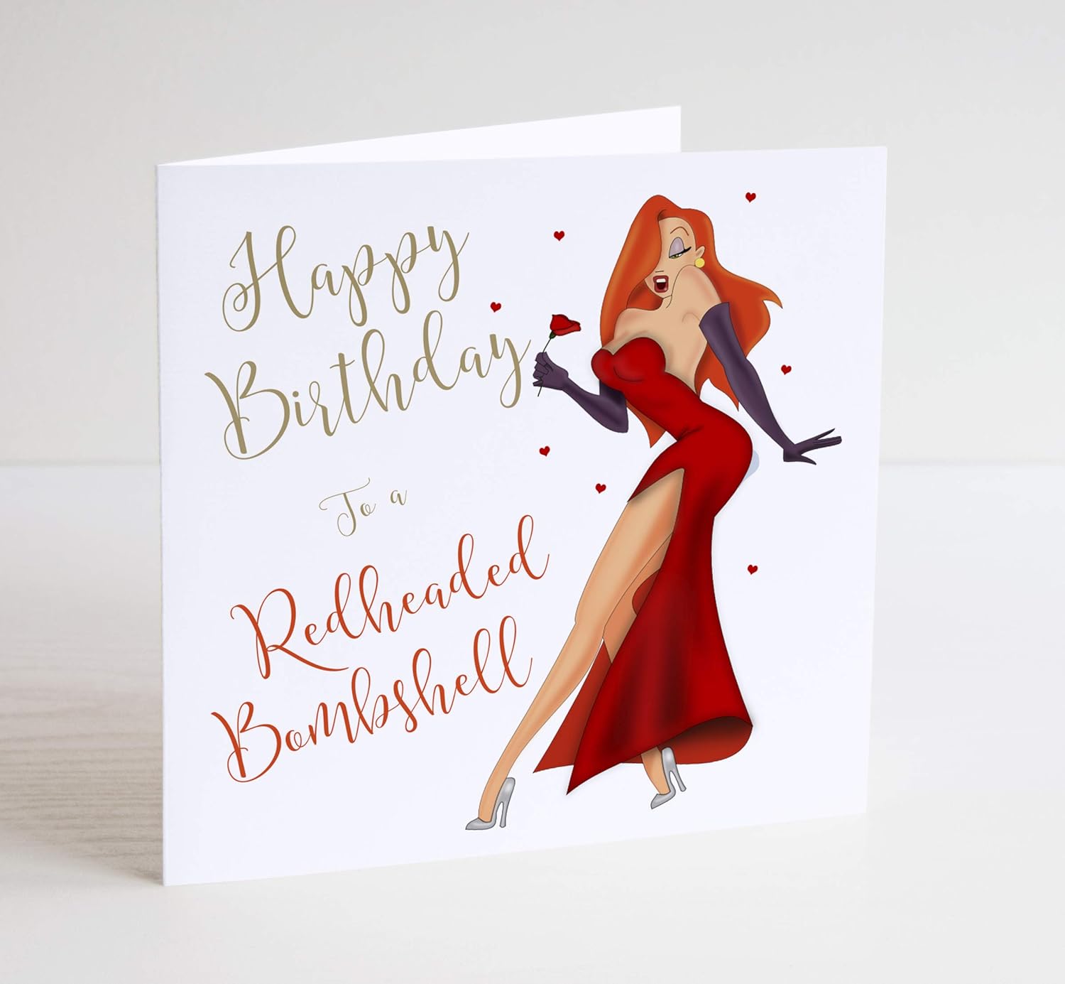 Jessica Rabbit Inspired Birthday Card : Amazon.co.uk: Stationery ...